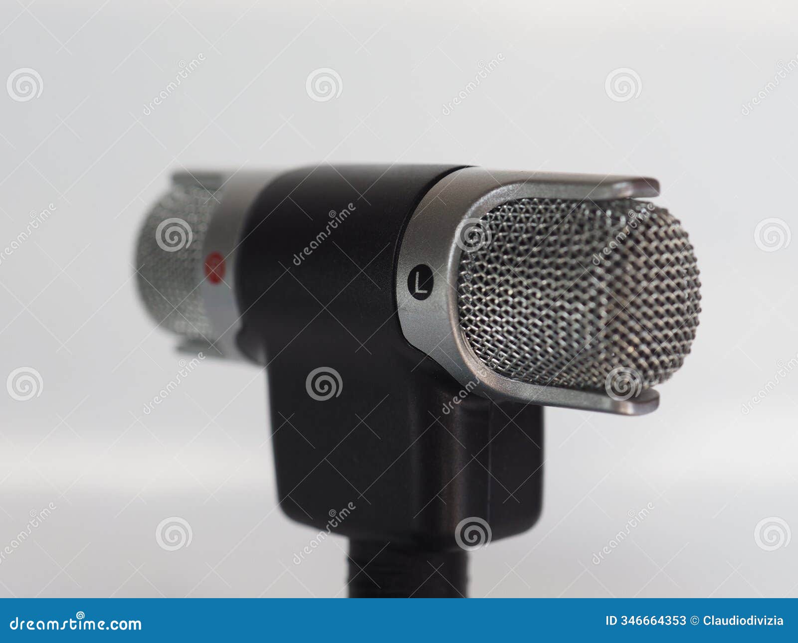 Stereo mic device stock image. Image of left, phone - 346664353