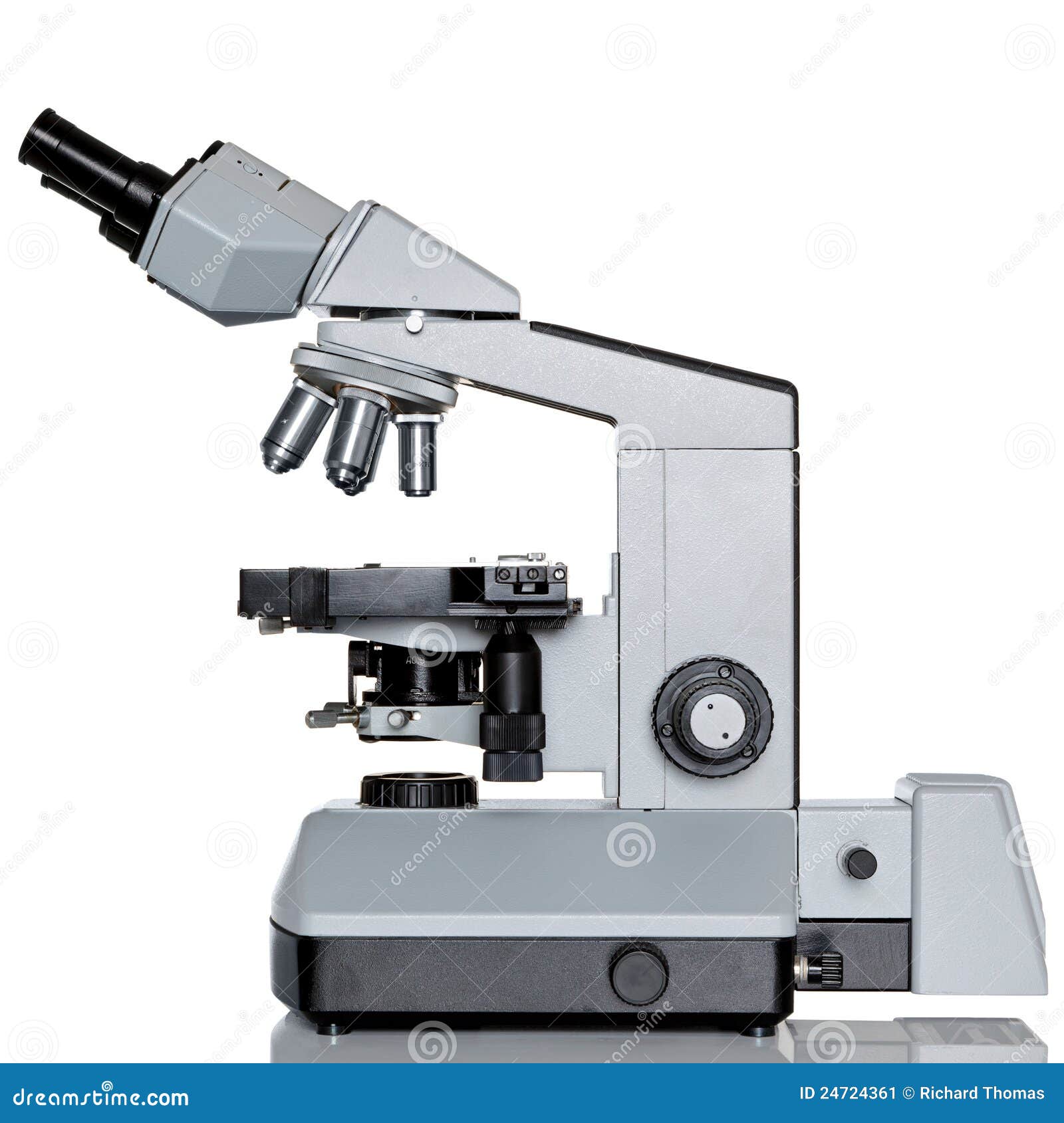 Stereo Microscope Isolated on White Stock Image - Image of microscope ...