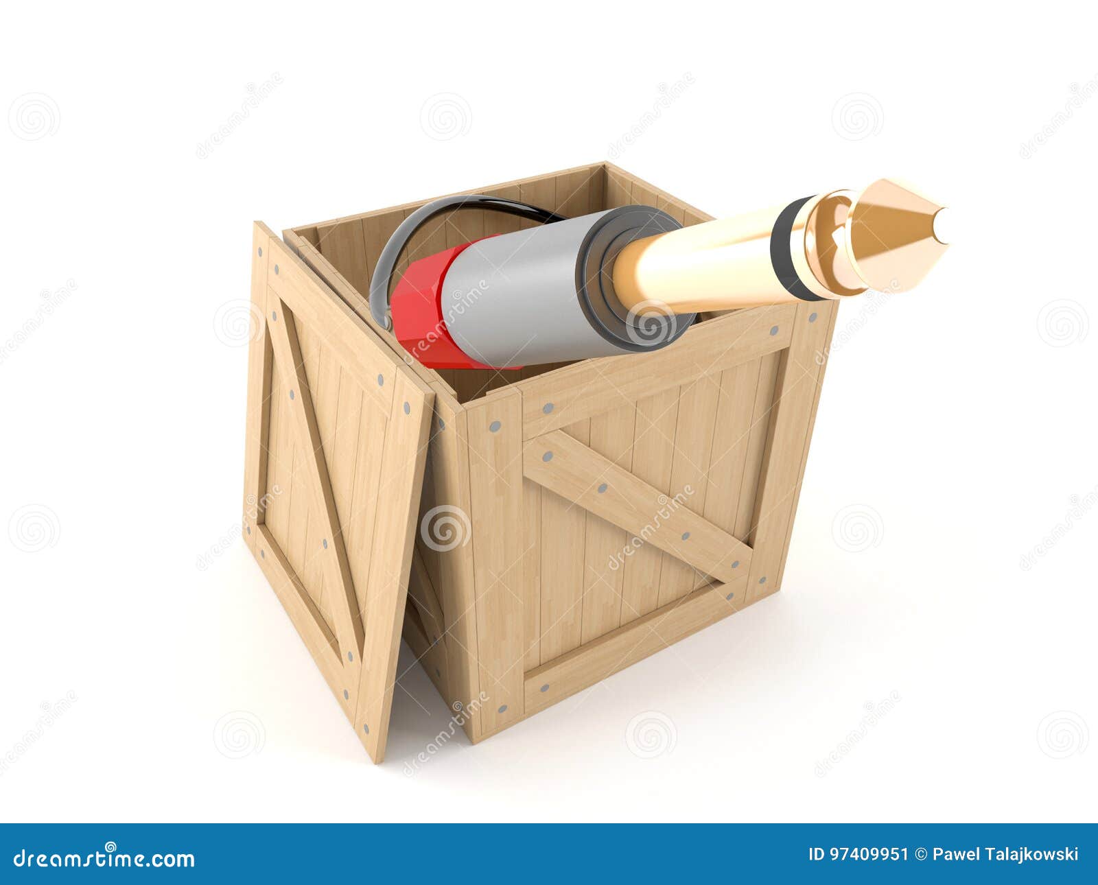 RCA Plug With Crate Royalty-Free Stock Photo | CartoonDealer.com #111928203