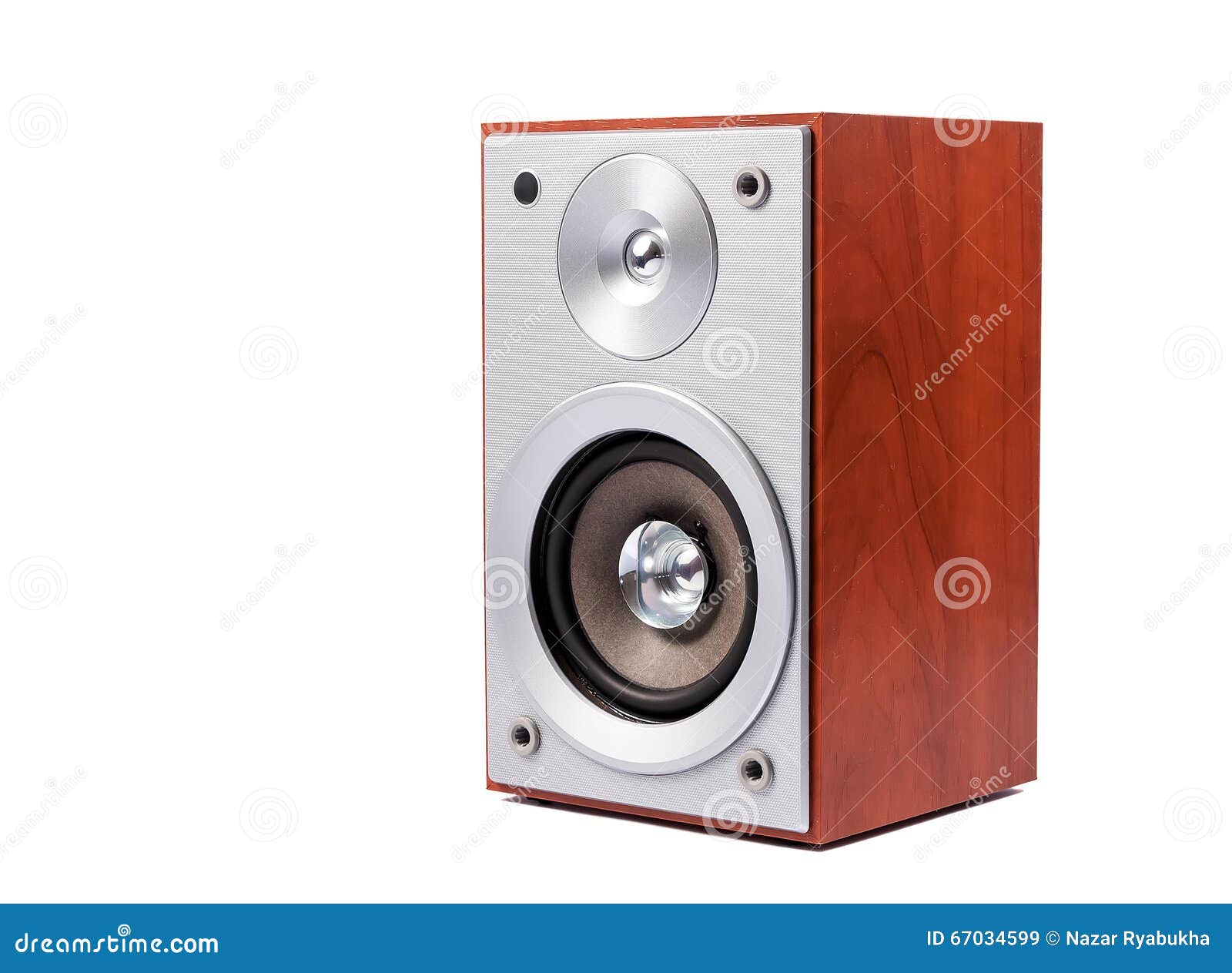 Stereo Sound System Isolated On White Background Stock Image Image Of