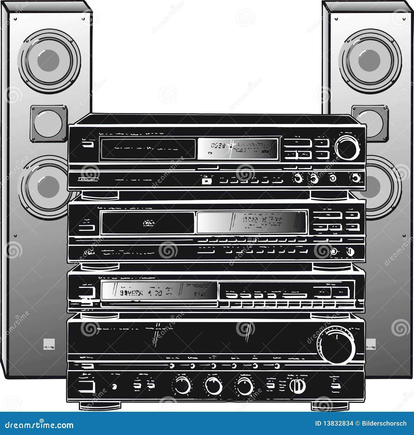 Stereo System Stock Images - Image: 13832834