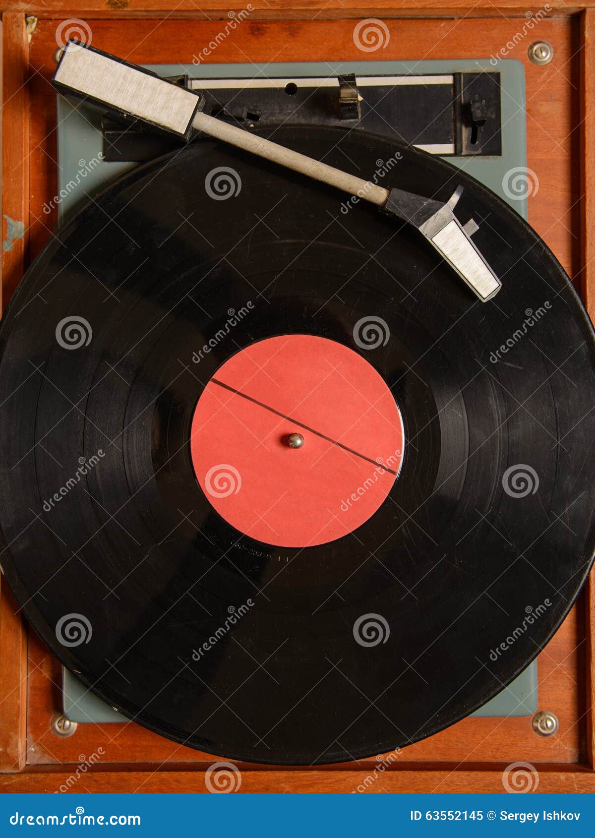 Stereo Turntable Vinyl Record Player Analog Retro Vintage Stock Image ...