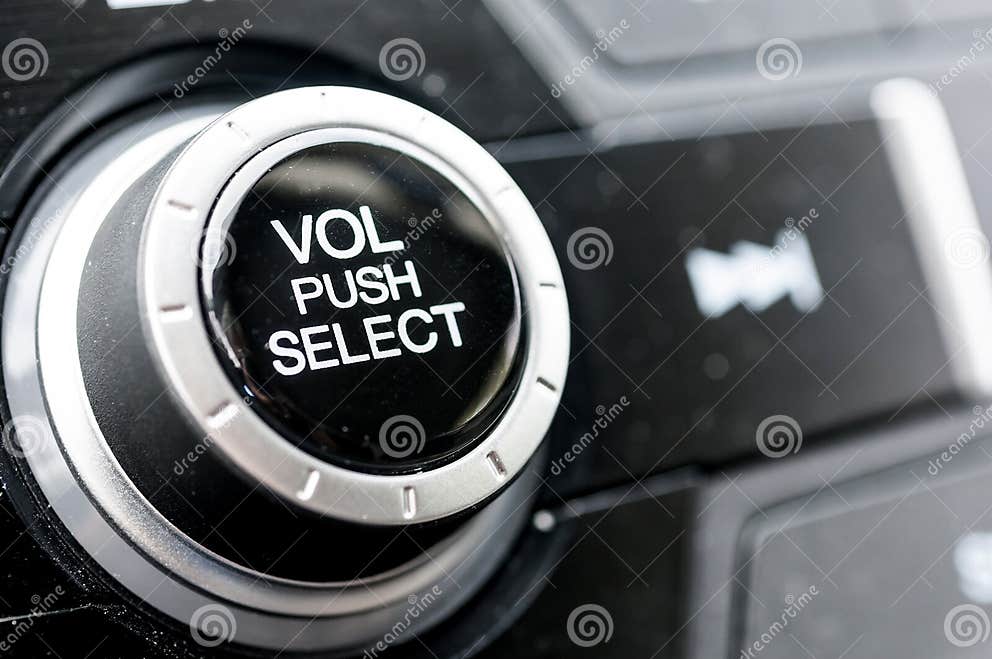 Stereo Volume knob stock photo. Image of ideas, concepts - 34418830