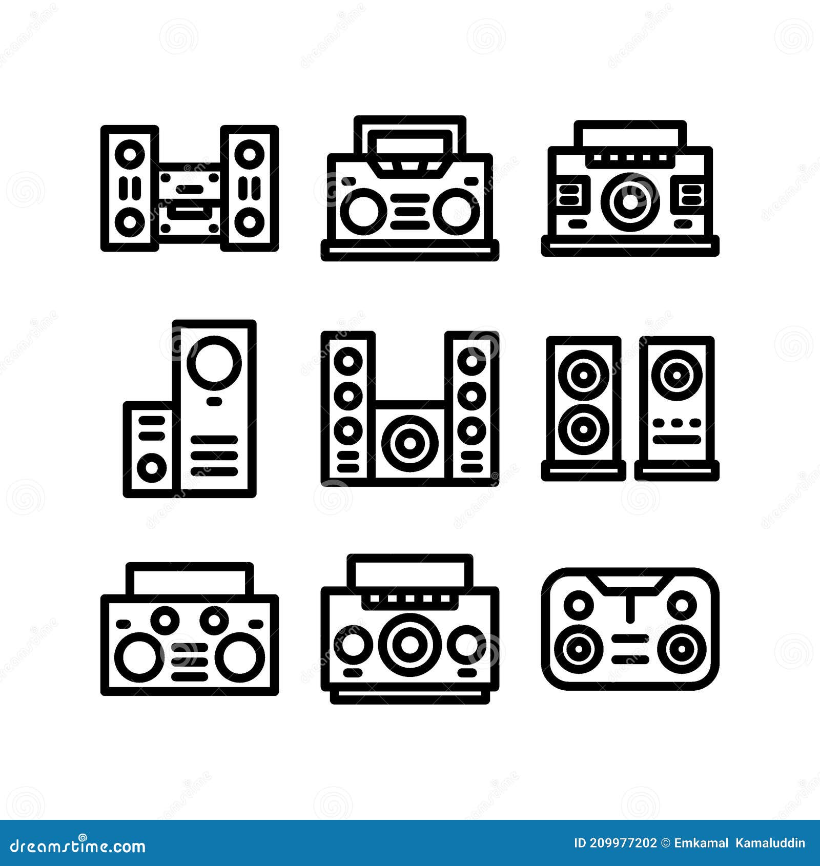 Stereo-Symbol Oder Logo Isolierte Symbol-Zeichen-Vektorgrafik Vektor ...
