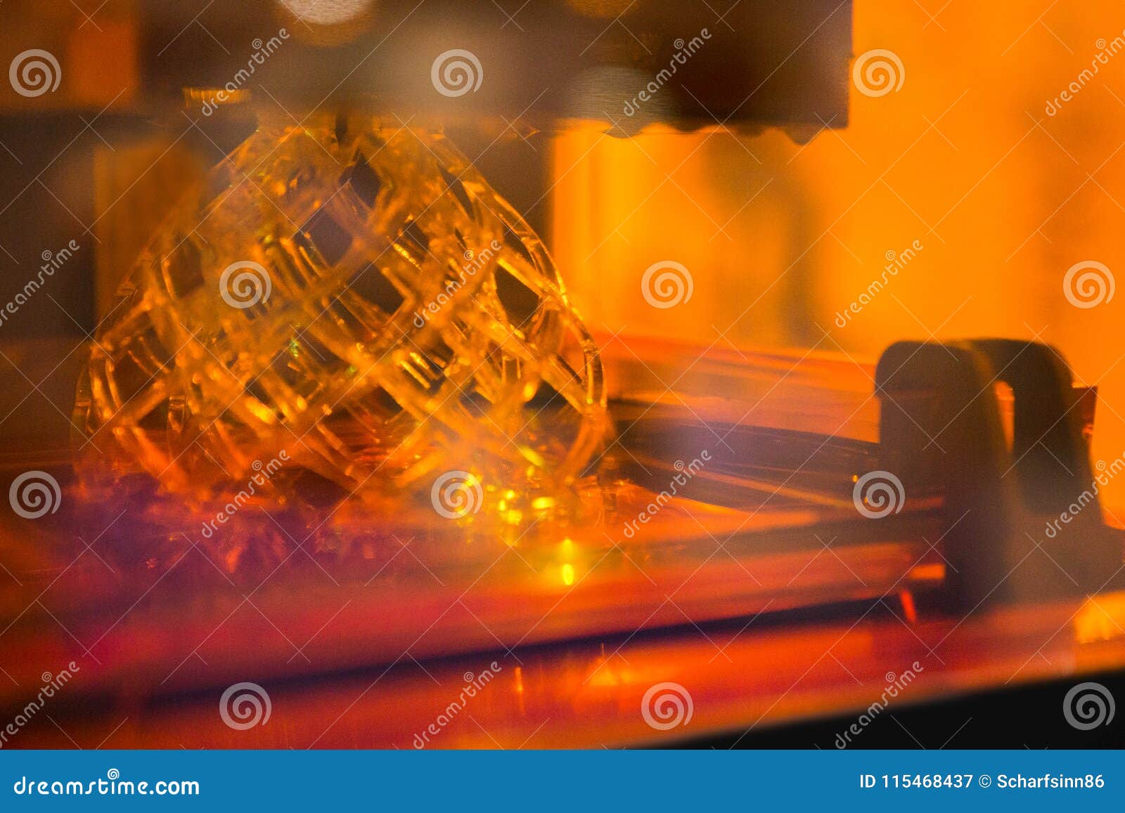 A Stereolithography 3d Printer Stock Image - Image of print, industrial ...