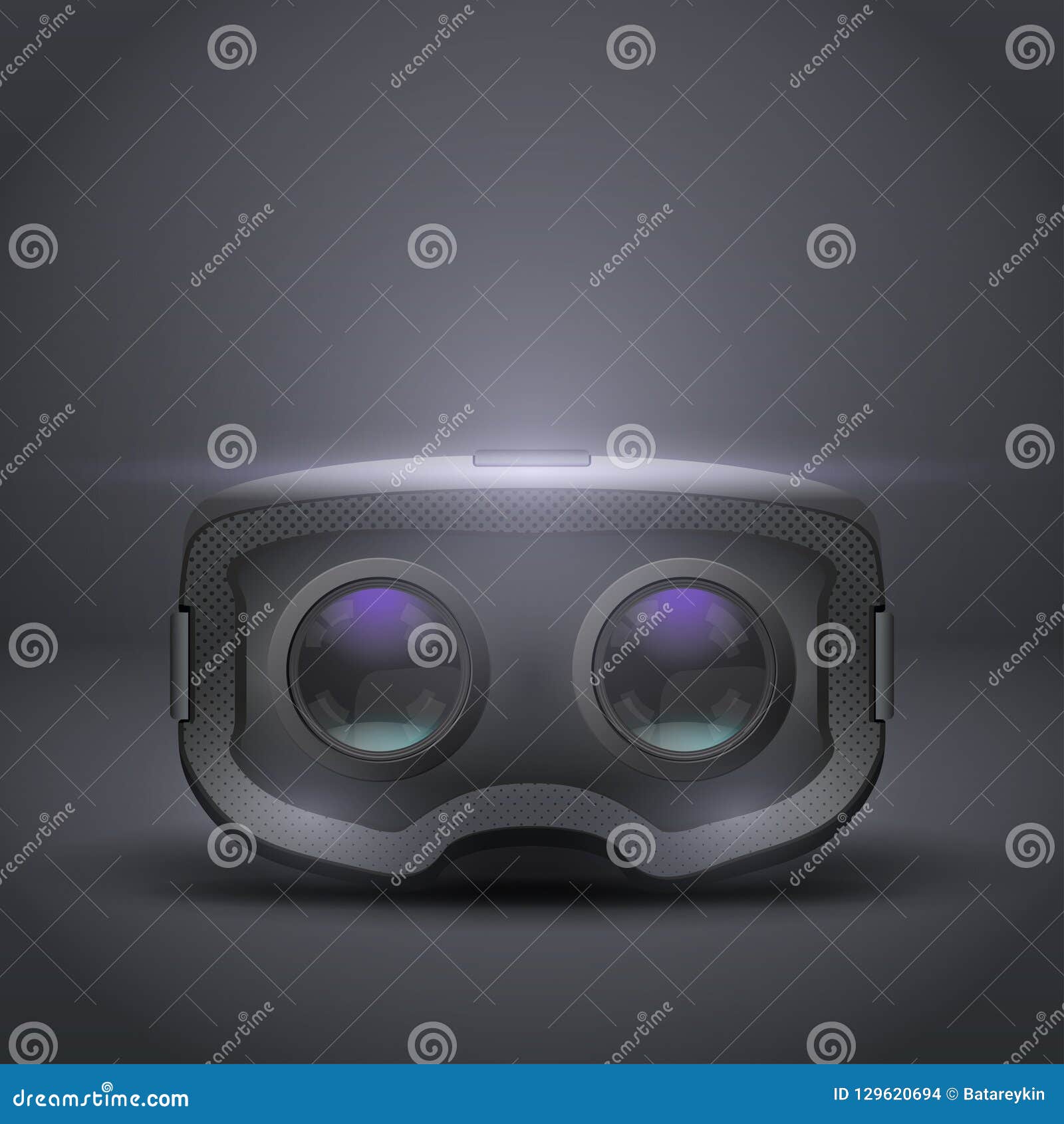 Stereoscopic 3d VR Headset Presentation Stock Vector - Illustration of ...