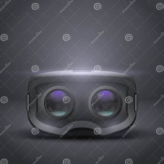 Stereoscopic 3d VR Headset Presentation Stock Vector - Illustration of ...