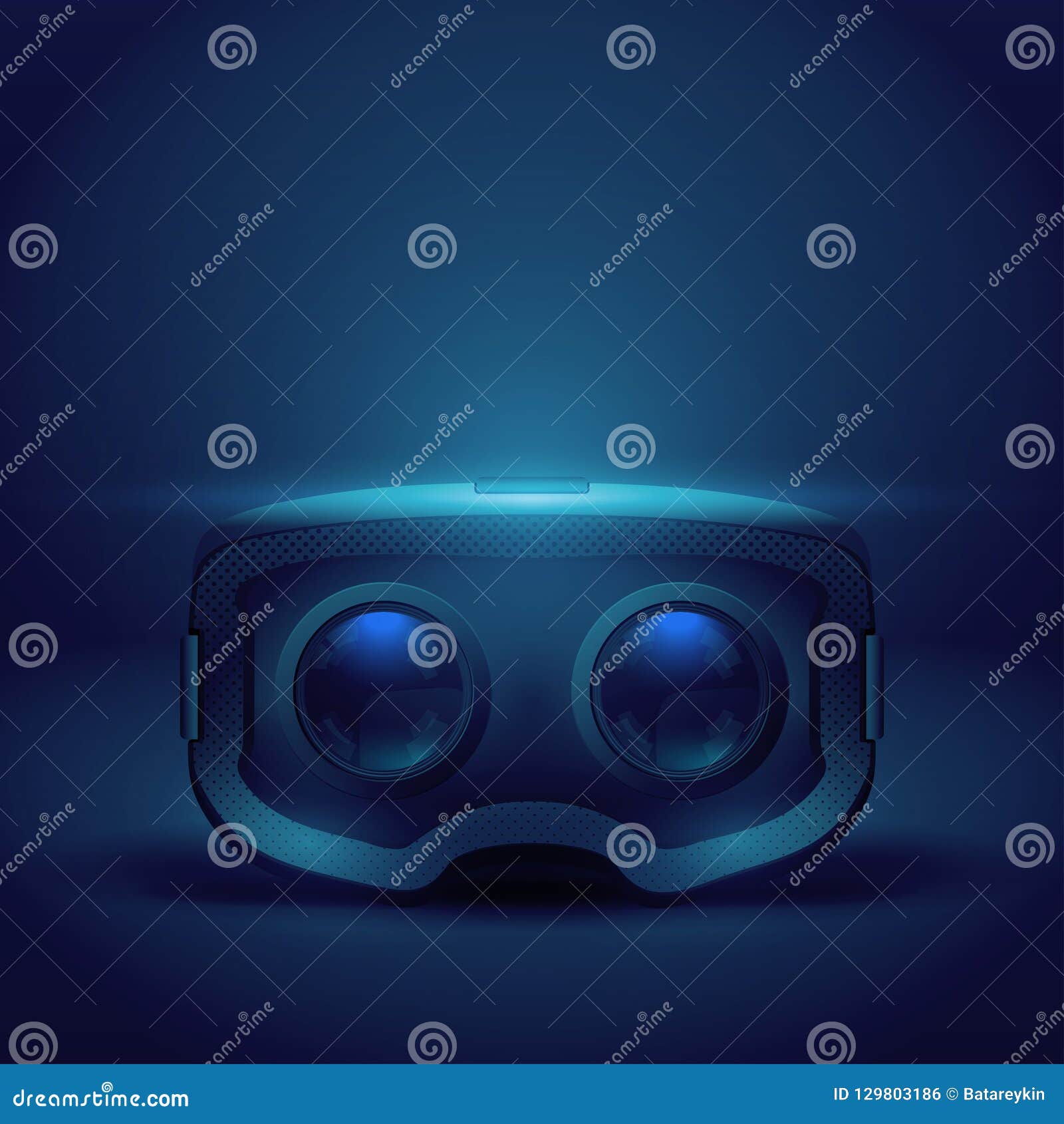 Stereoscopic 3d VR Headset Presentation Stock Vector - Illustration of ...