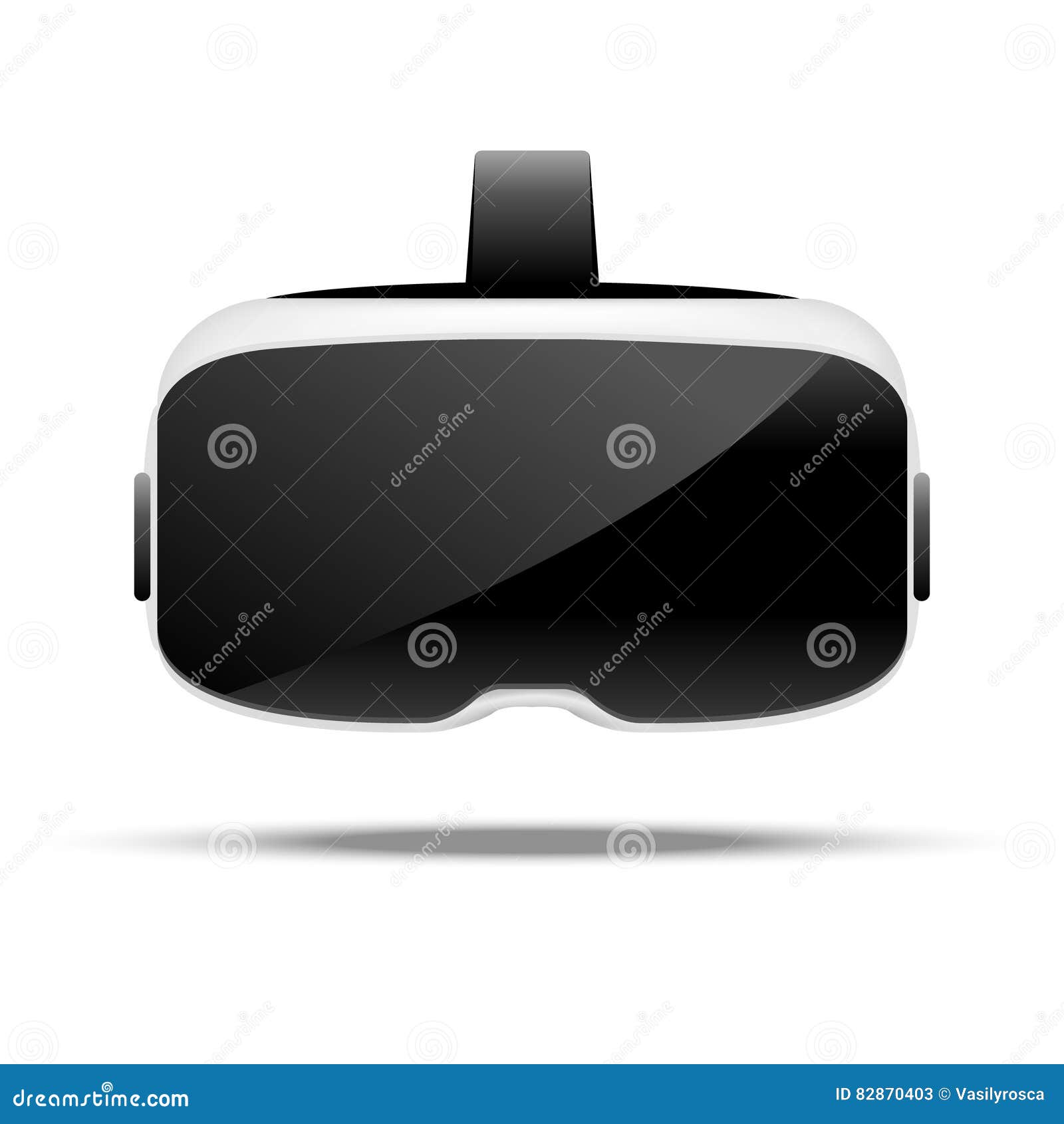 Stereoscopic 3d Vr Illustration. Vector Virtual Digital Cyberspace ...