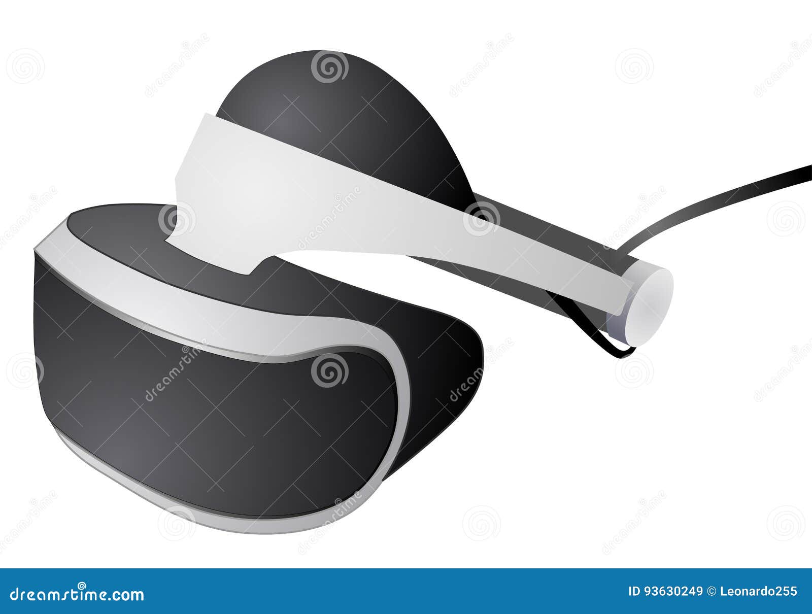 Stereoscopic 3d Vr Illustration Stock Vector - Illustration of reality ...