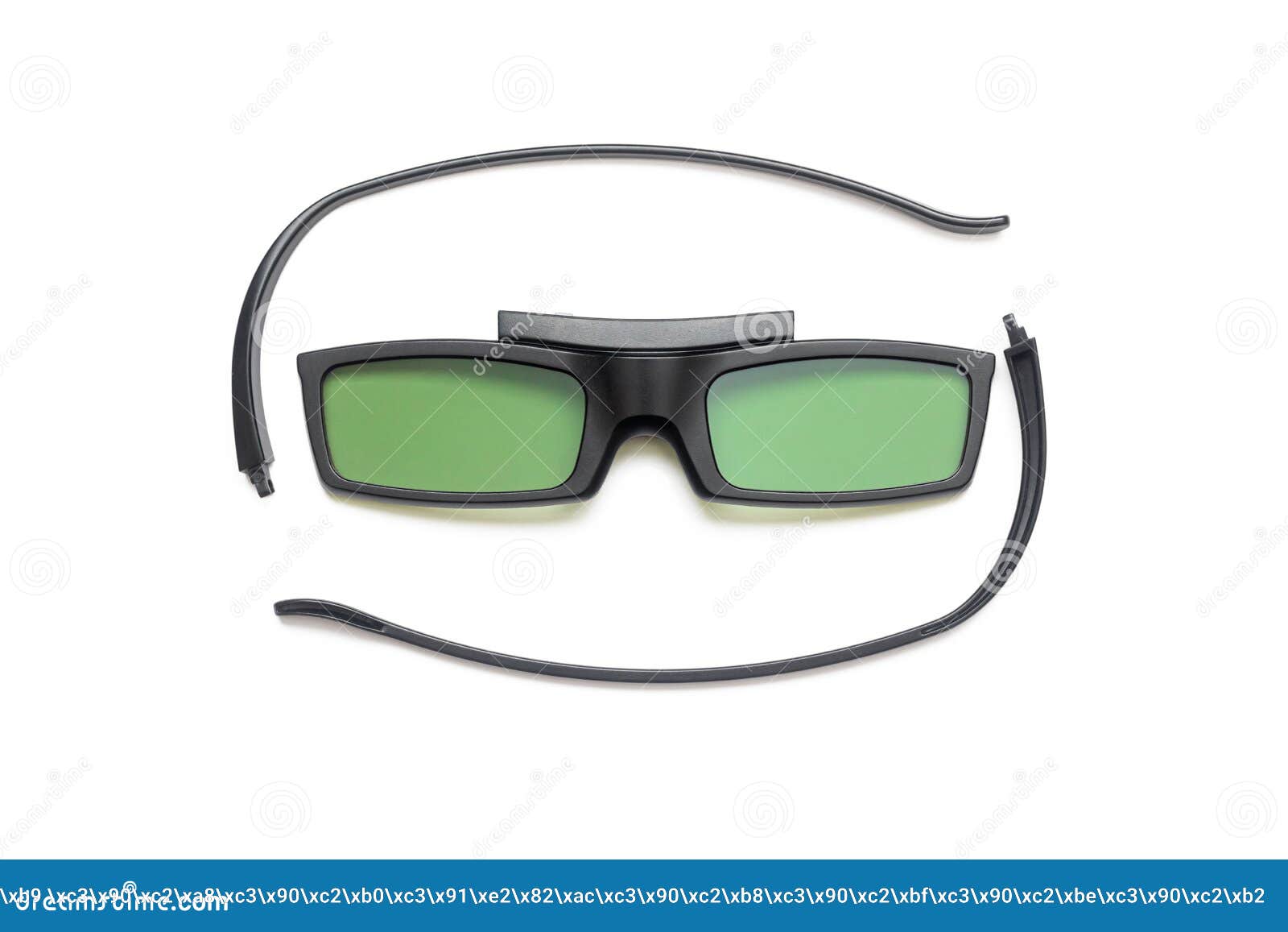 Stereoscopic Glasses in the Disassembled State on a White Background ...