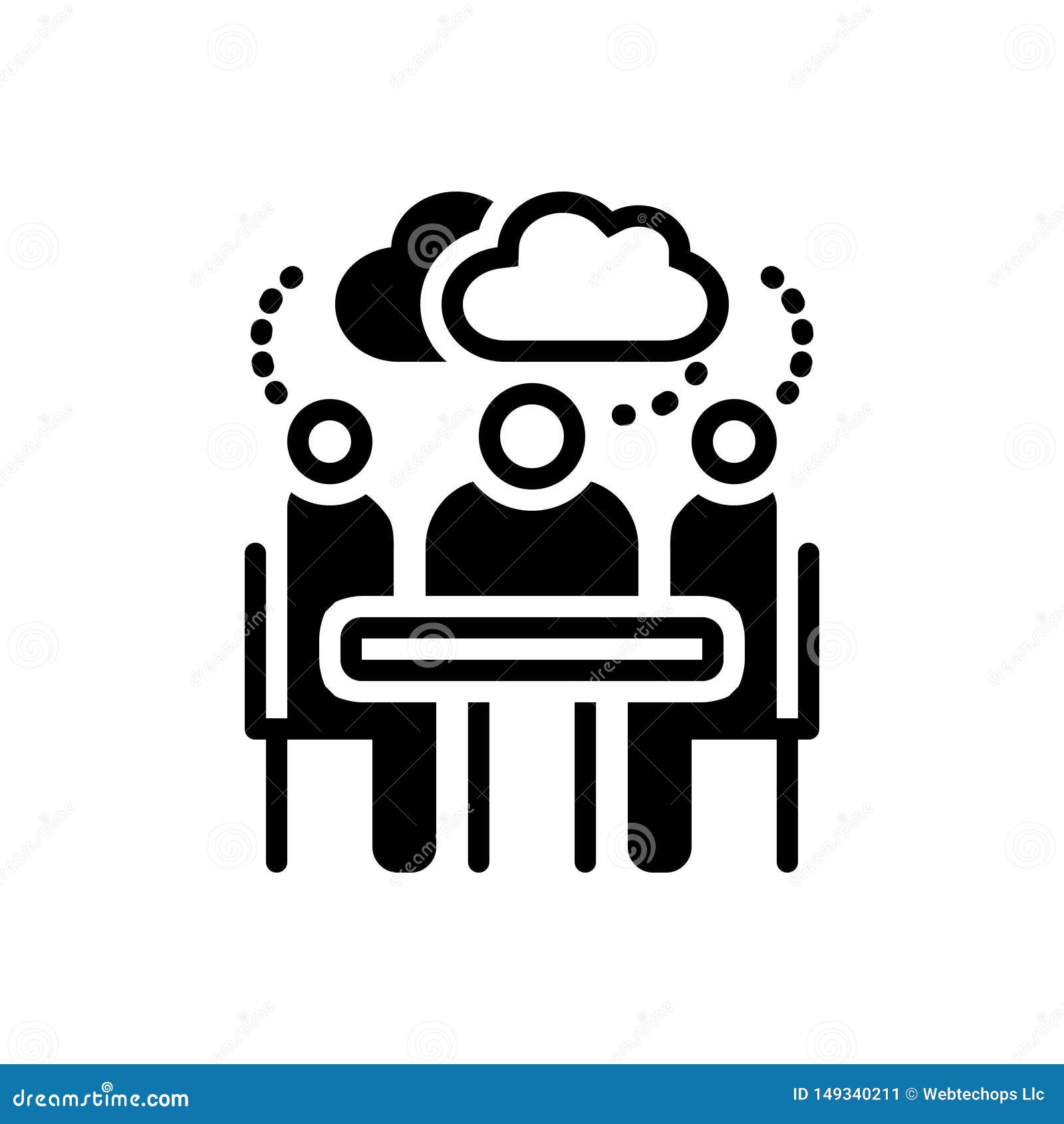 Black Solid Icon for Stereotype, Uncrippled and People Stock Vector ...