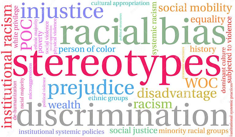 Stereotypes Word Cloud stock vector. Illustration of person - 120677798