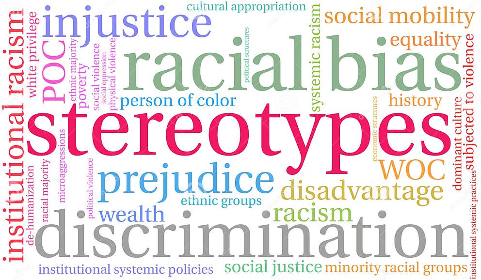Stereotypes Word Cloud stock vector. Illustration of person - 120677798