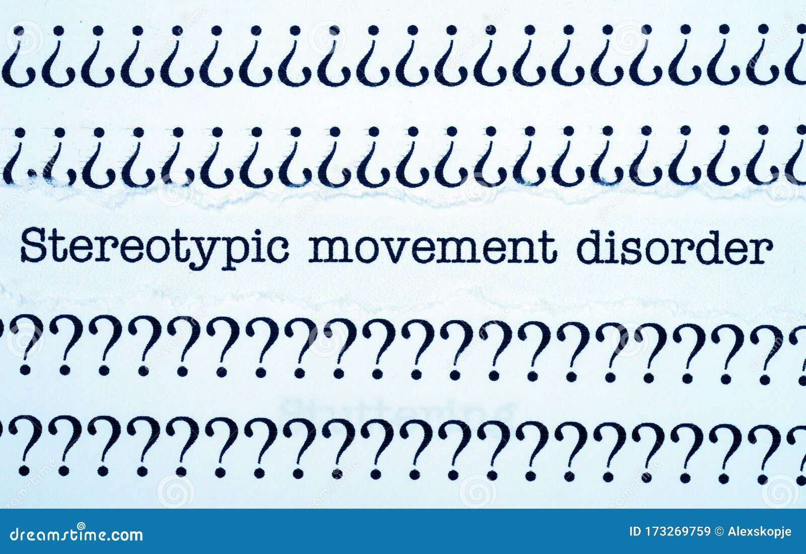 Stereotypic Movement Disorder Stock Image - Image of duplicate ...