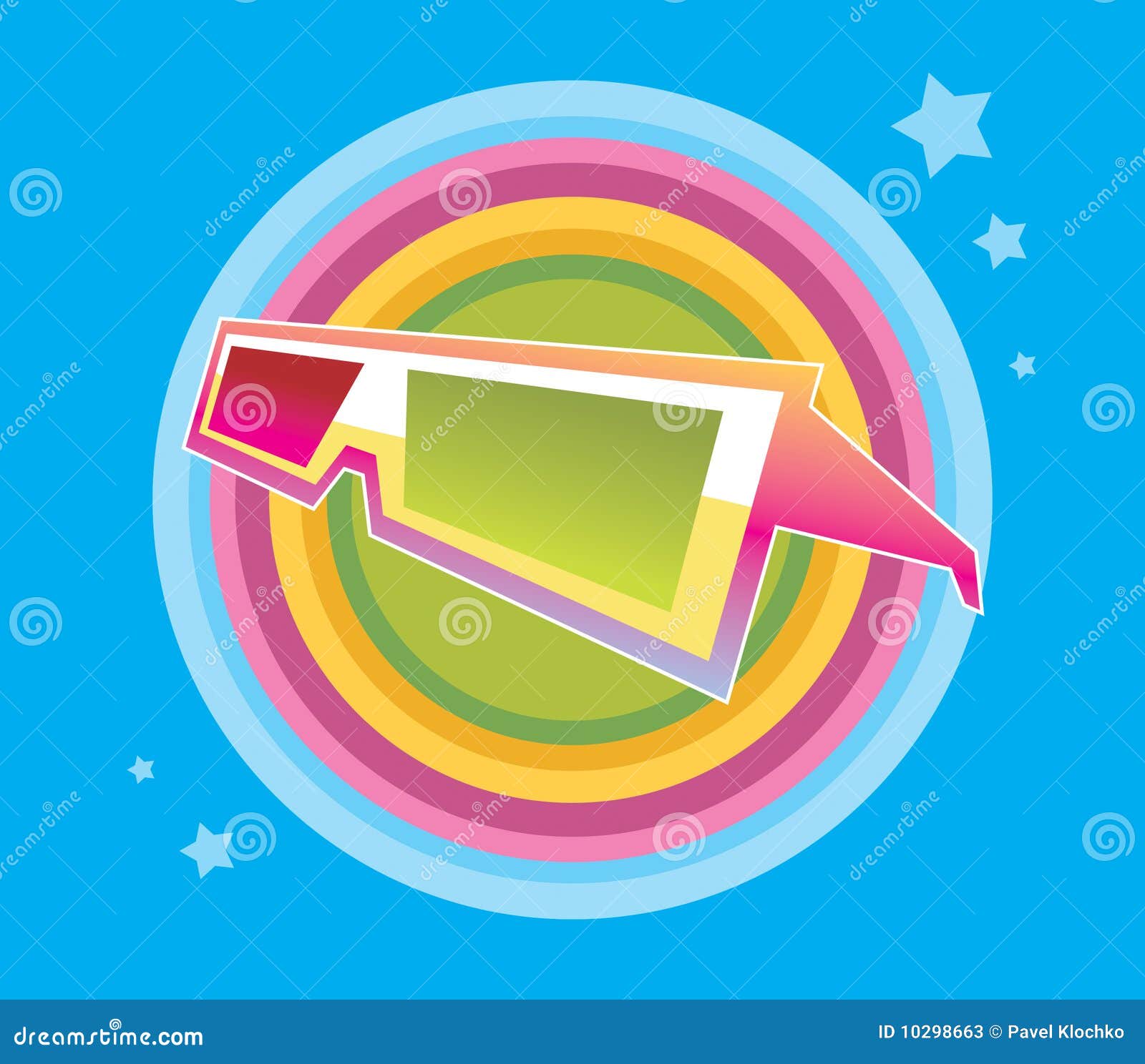 Stereovision glasses stock vector. Illustration of vision - 10298663