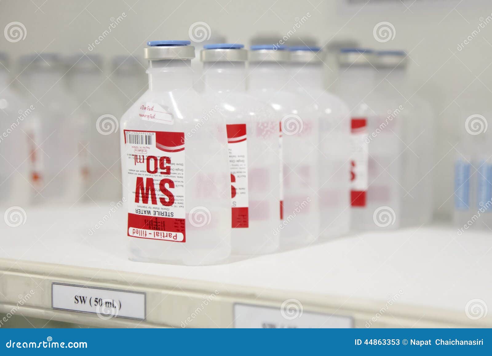 Steriel Water Voor Injectie 50 Ml Stock Afbeelding - Image of ...