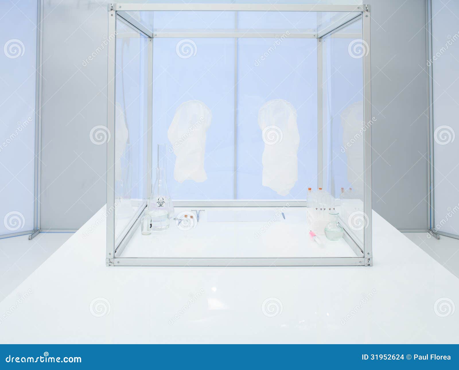 Sterile Chamber Inside Lab Prepared for Experiments Stock Photo - Image ...