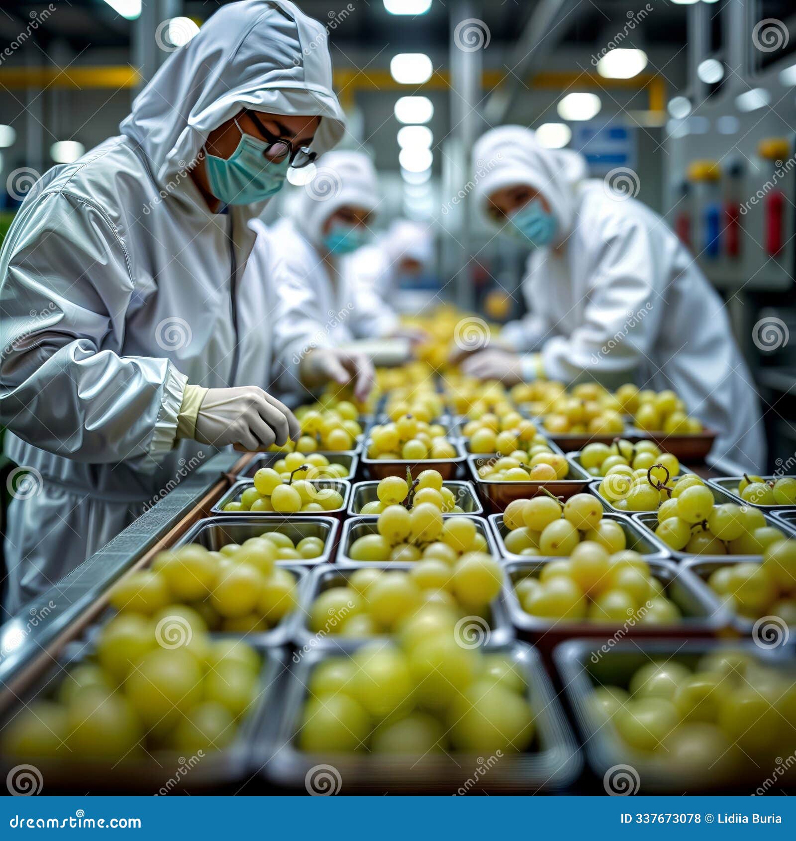 Sterile Grape Sorting: Ensuring Food Safety, Generative Ai Stock ...