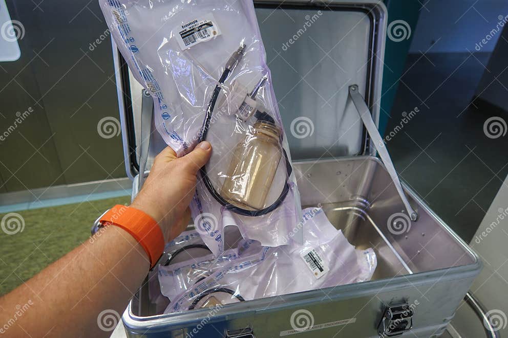 Sterile Instruments are Placed in a Metal Box Editorial Stock Image ...