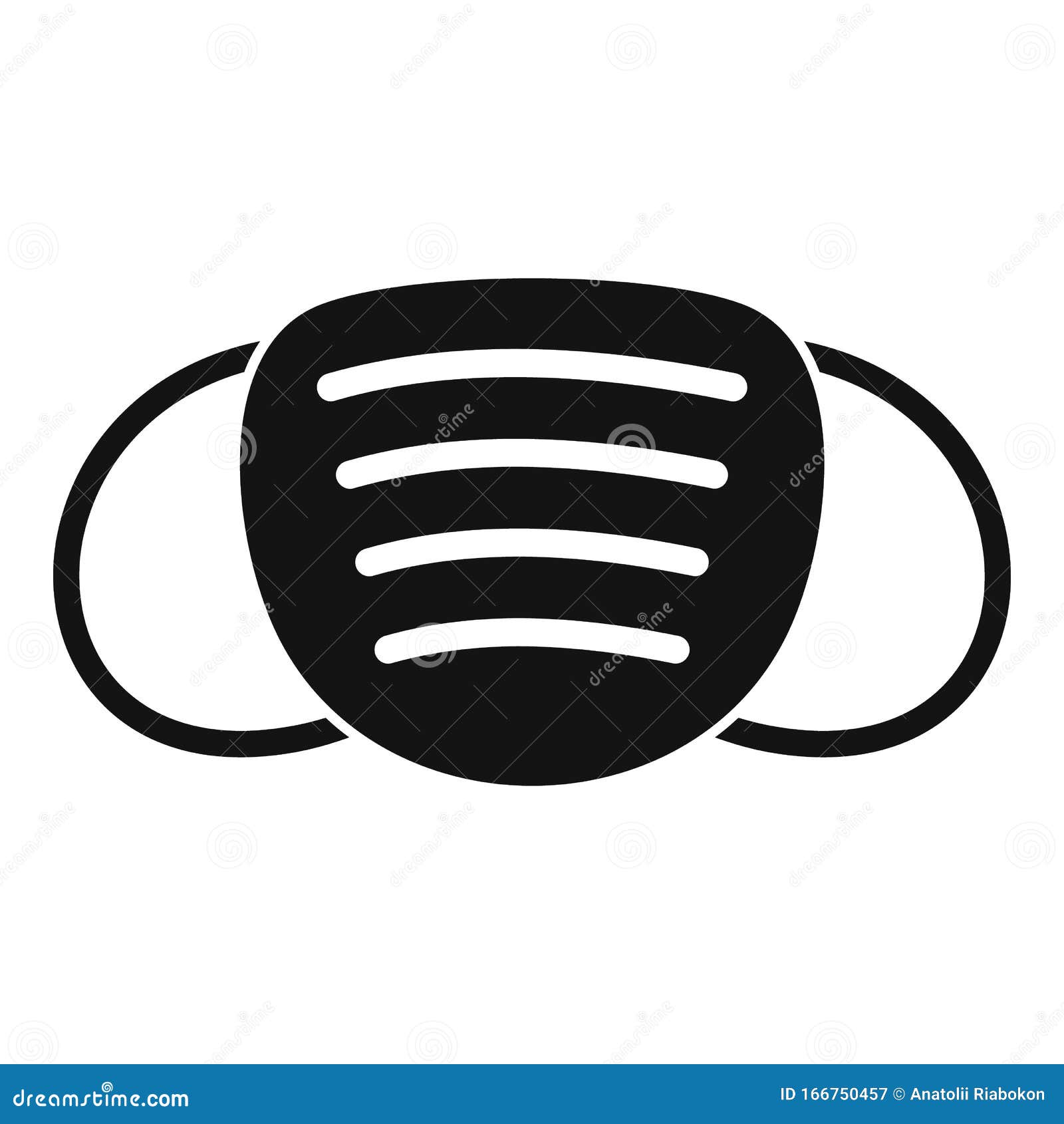 Sterile Mask Icon, Simple Style Stock Vector - Illustration of accessory, equipment: 166750457