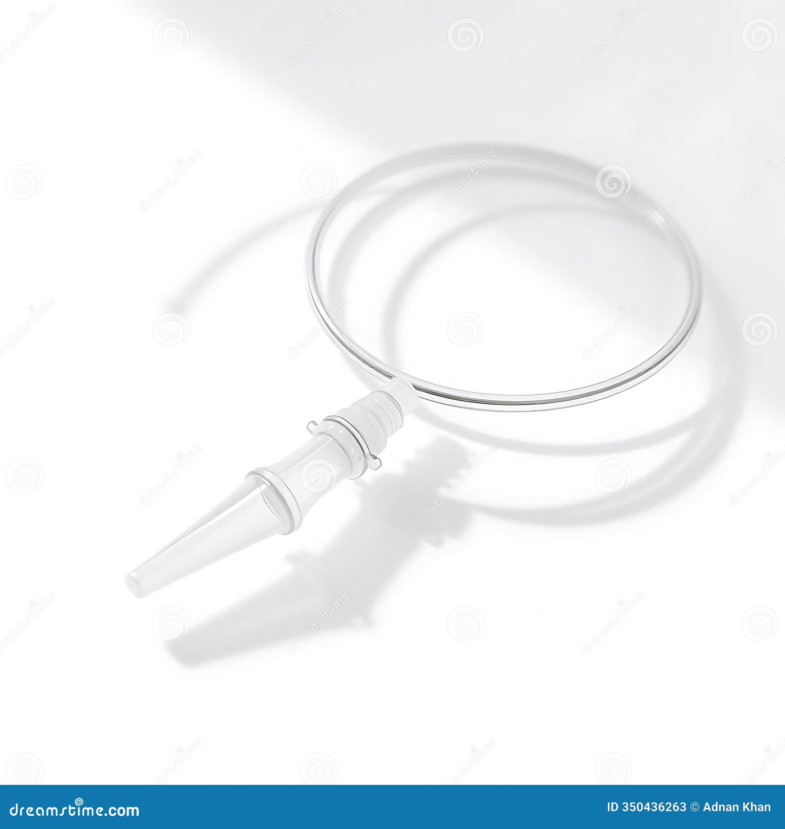 A Sterile Nasal Cannula with Attached Tubing Displayed on a Clean White ...