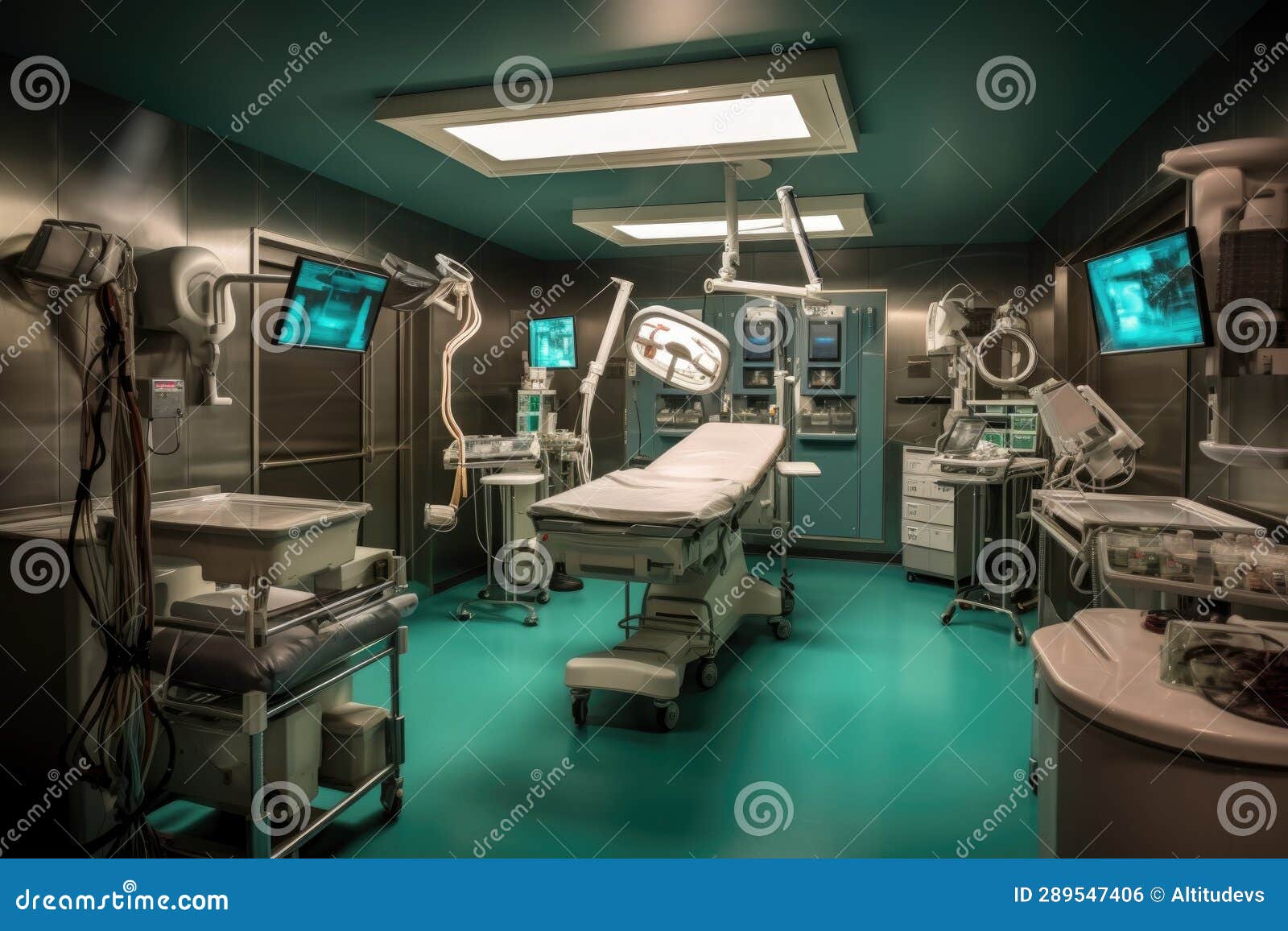 Sterile Operating Room Setup for Ureteroscopy Stock Photo - Image of ...