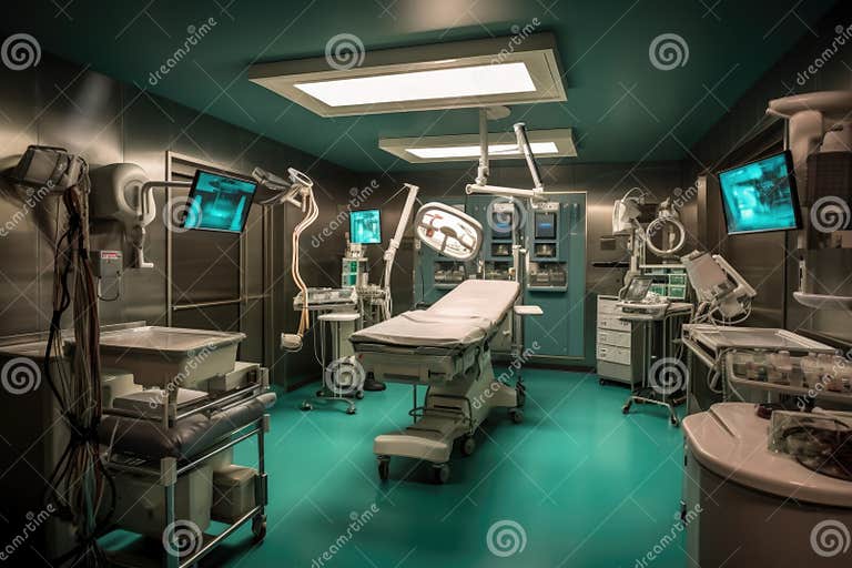 Sterile Operating Room Setup for Ureteroscopy Stock Photo - Image of ...