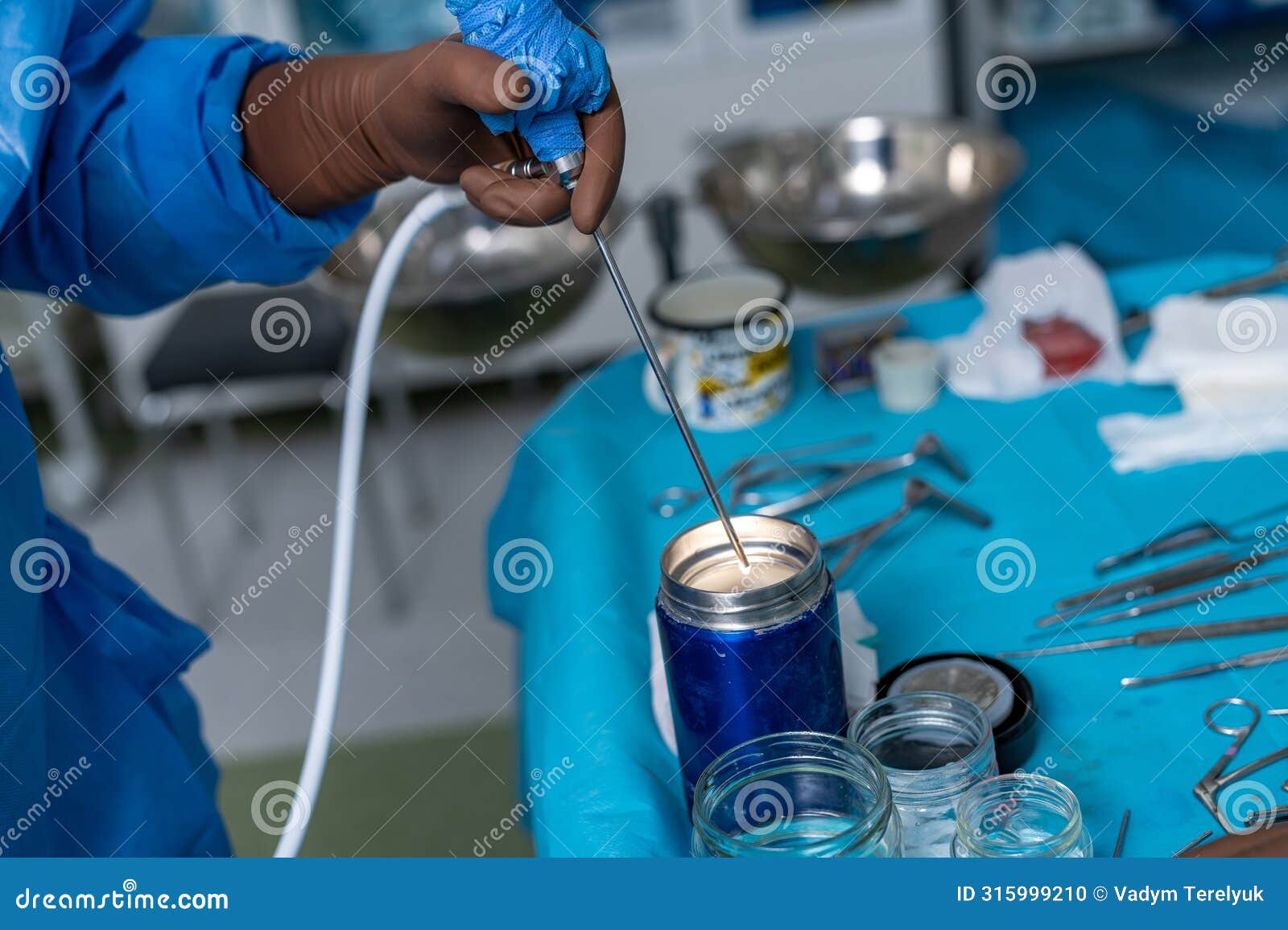 Sterile Surgery Modern Equipment. Medical Operation Equipment Stock ...