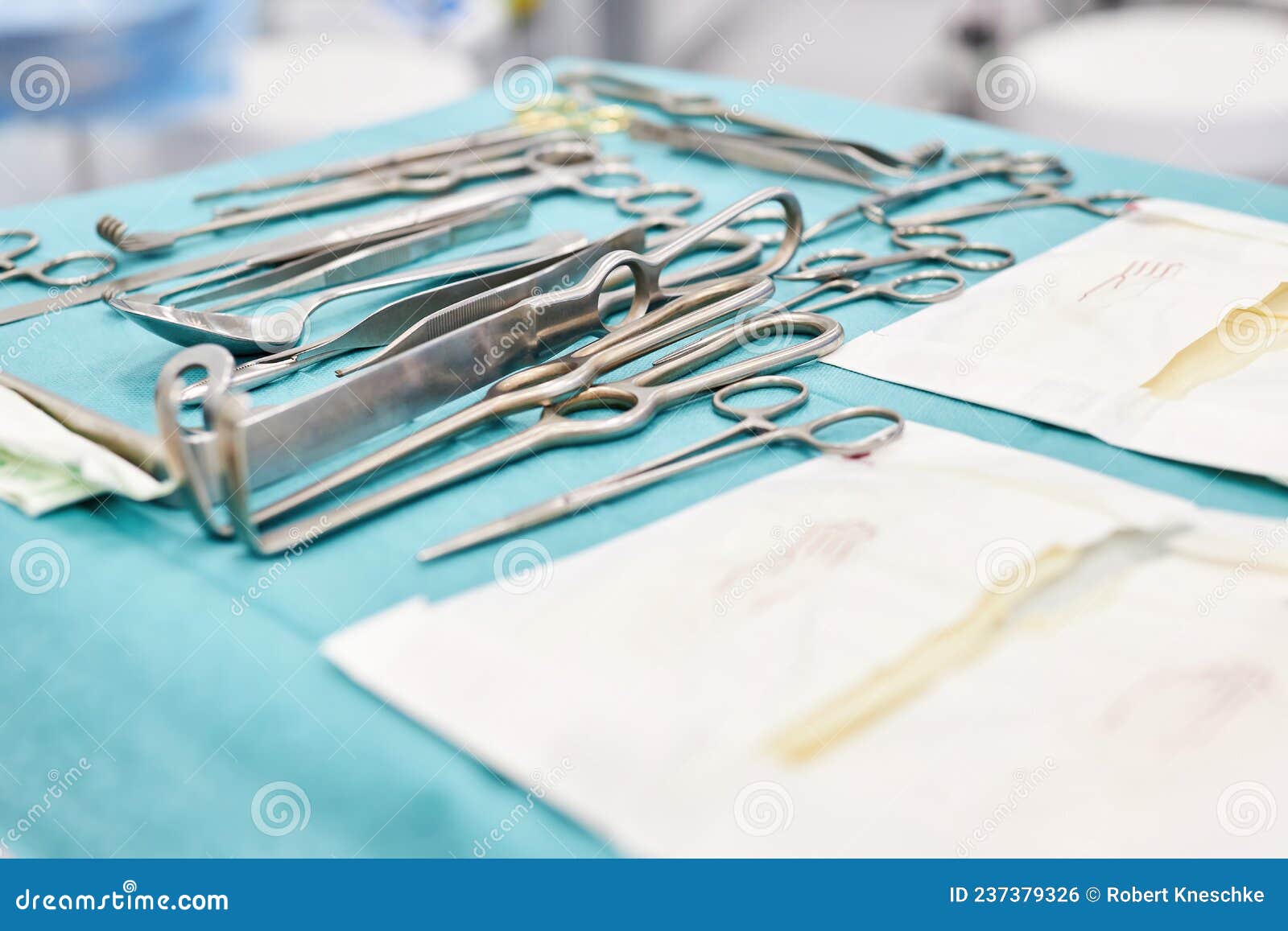 Sterile Surgical Instruments in Surgery Stock Photo - Image of ...