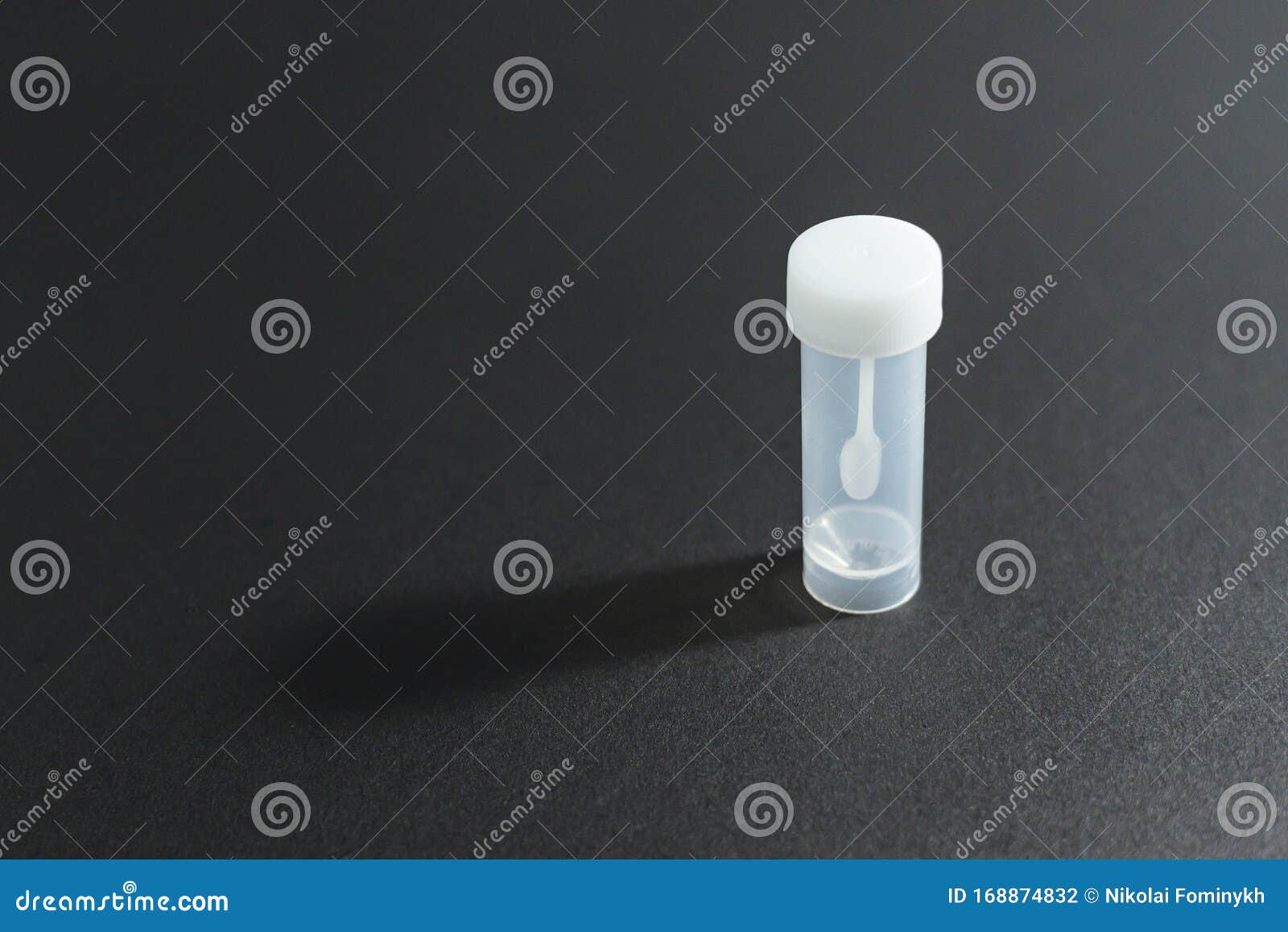 Sterile White Plastic Container or Jar for Stool or Feces Analysis or ...