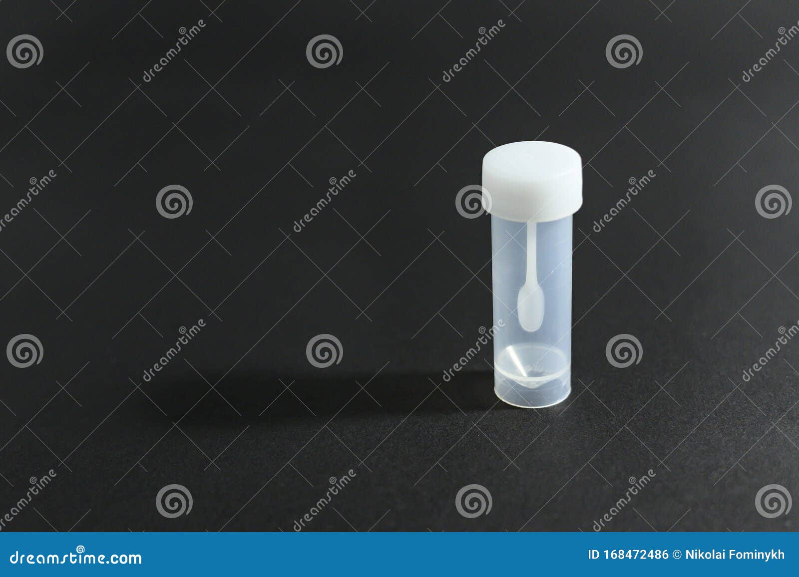 Sterile White Plastic Container or Jar for Stool or Feces Analysis or ...
