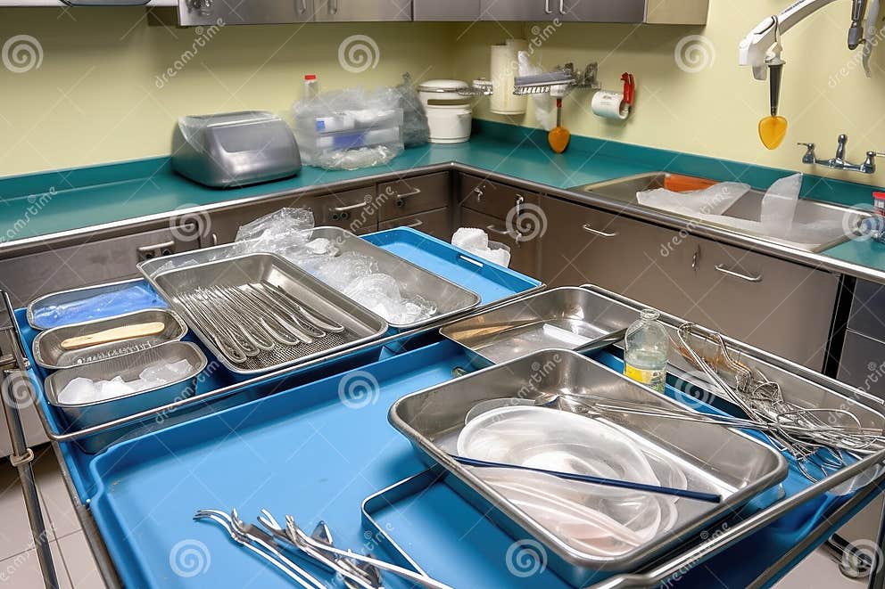 Sterilization Process, with Instruments and Tools in Tray To ...