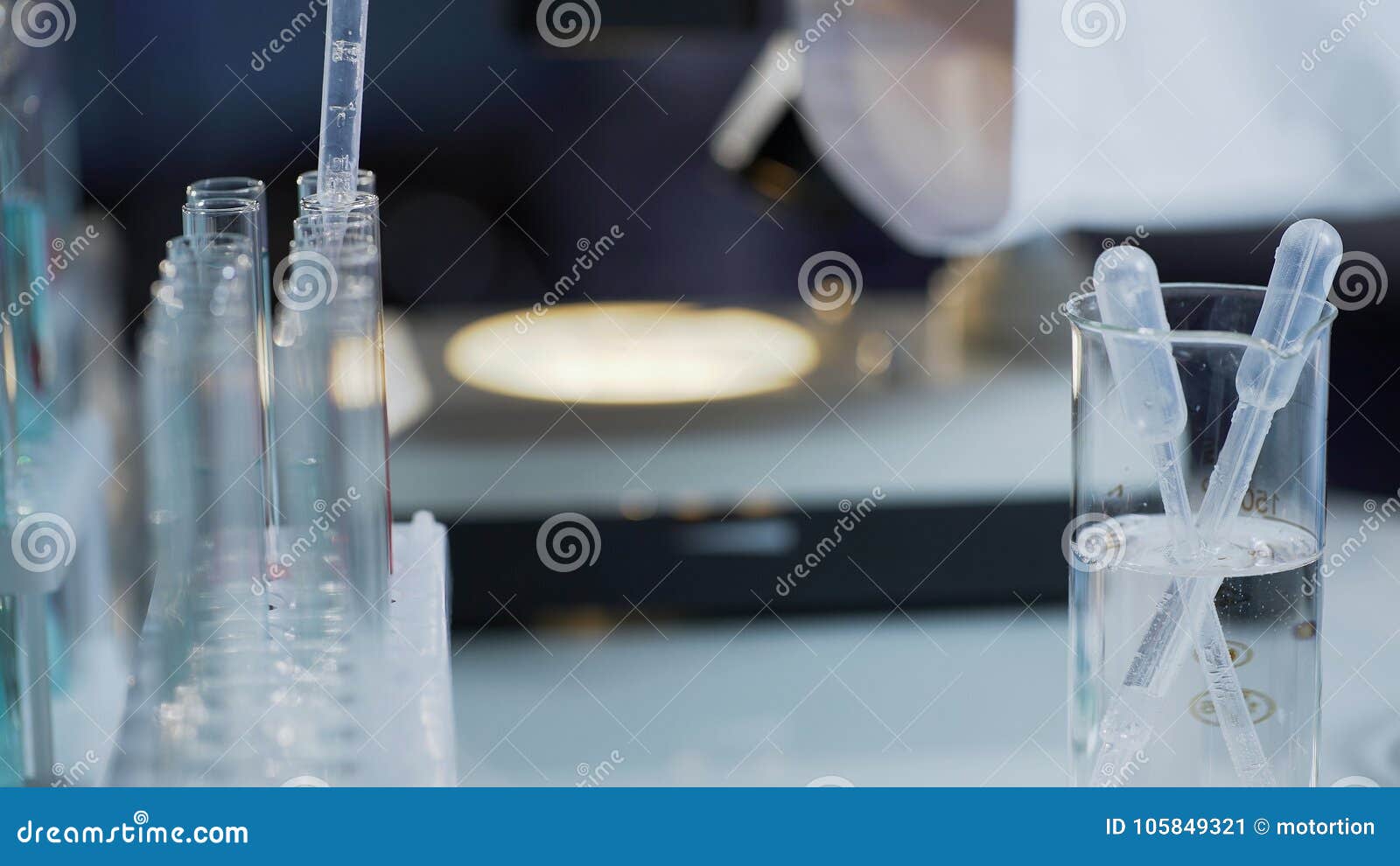 Sterilized Lab Flasks Ready for Scientific Experiment, Close-up of ...