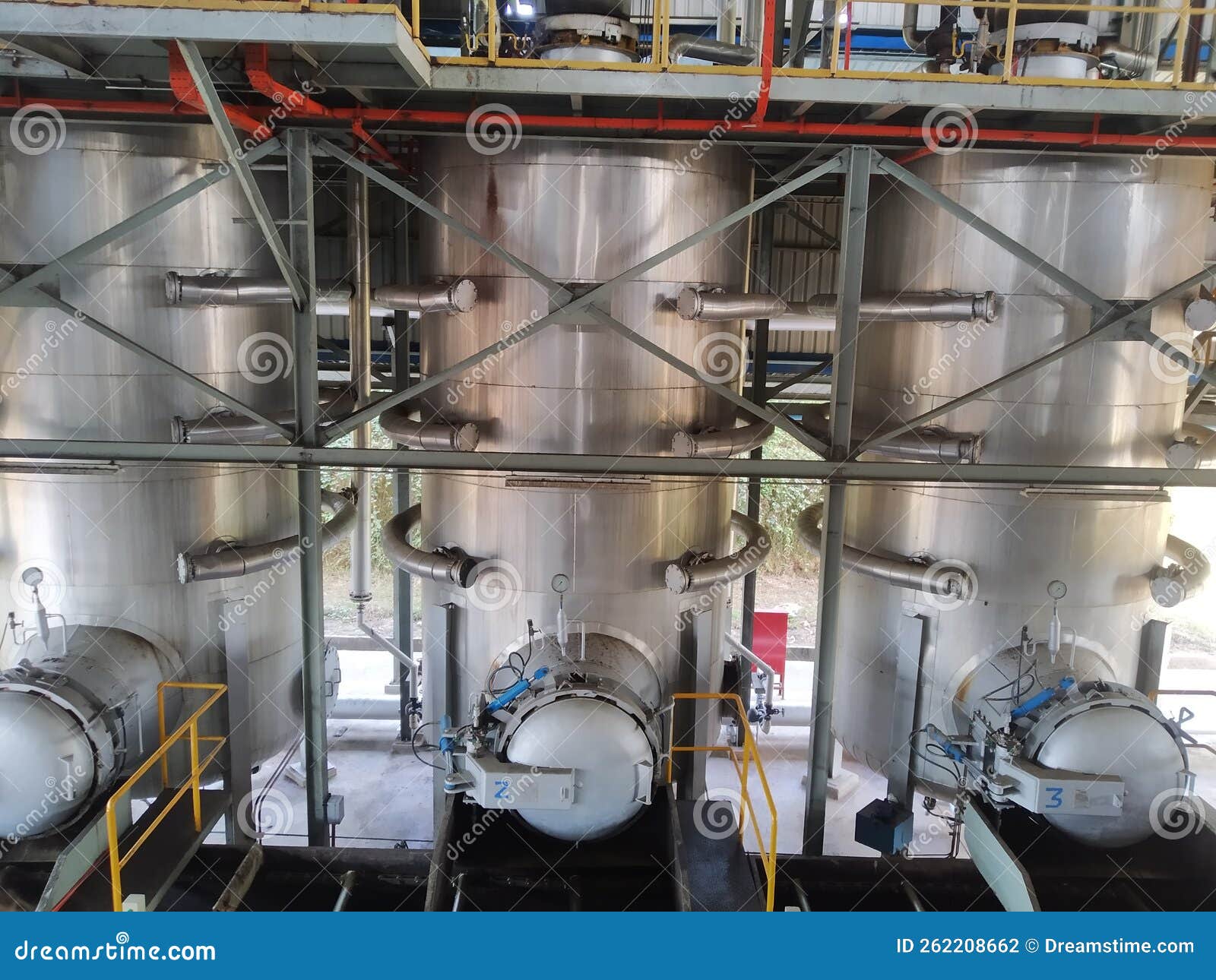 Sterilizer Machine Palm Oil Mill Stock Photo - Image of sterilizer ...