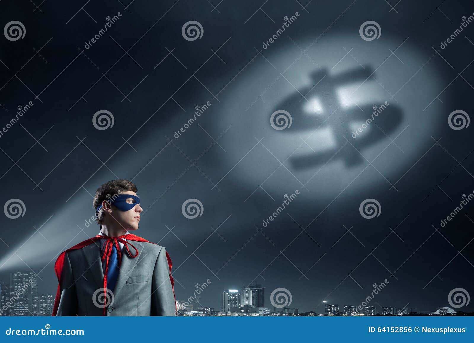 Sterk En Krachtig Als Super Held Stock Foto - Image of persoon ...