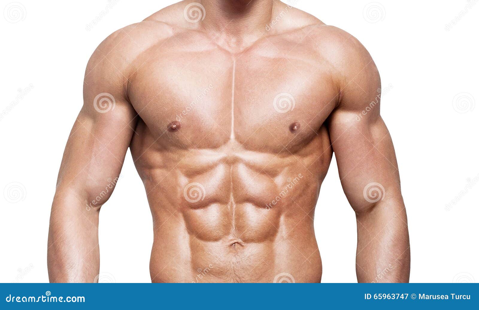 Sterke Mens Met Een Helathy Lichaam Stock Afbeelding - Image of torso ...