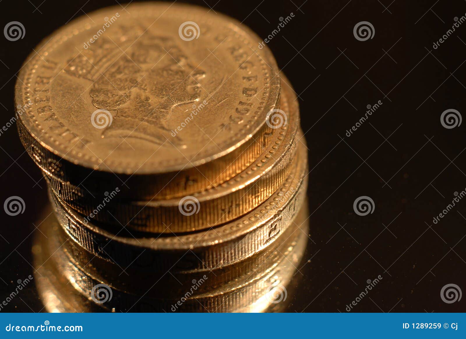 Sterling Money stock image. Image of black, business, pence - 1289259