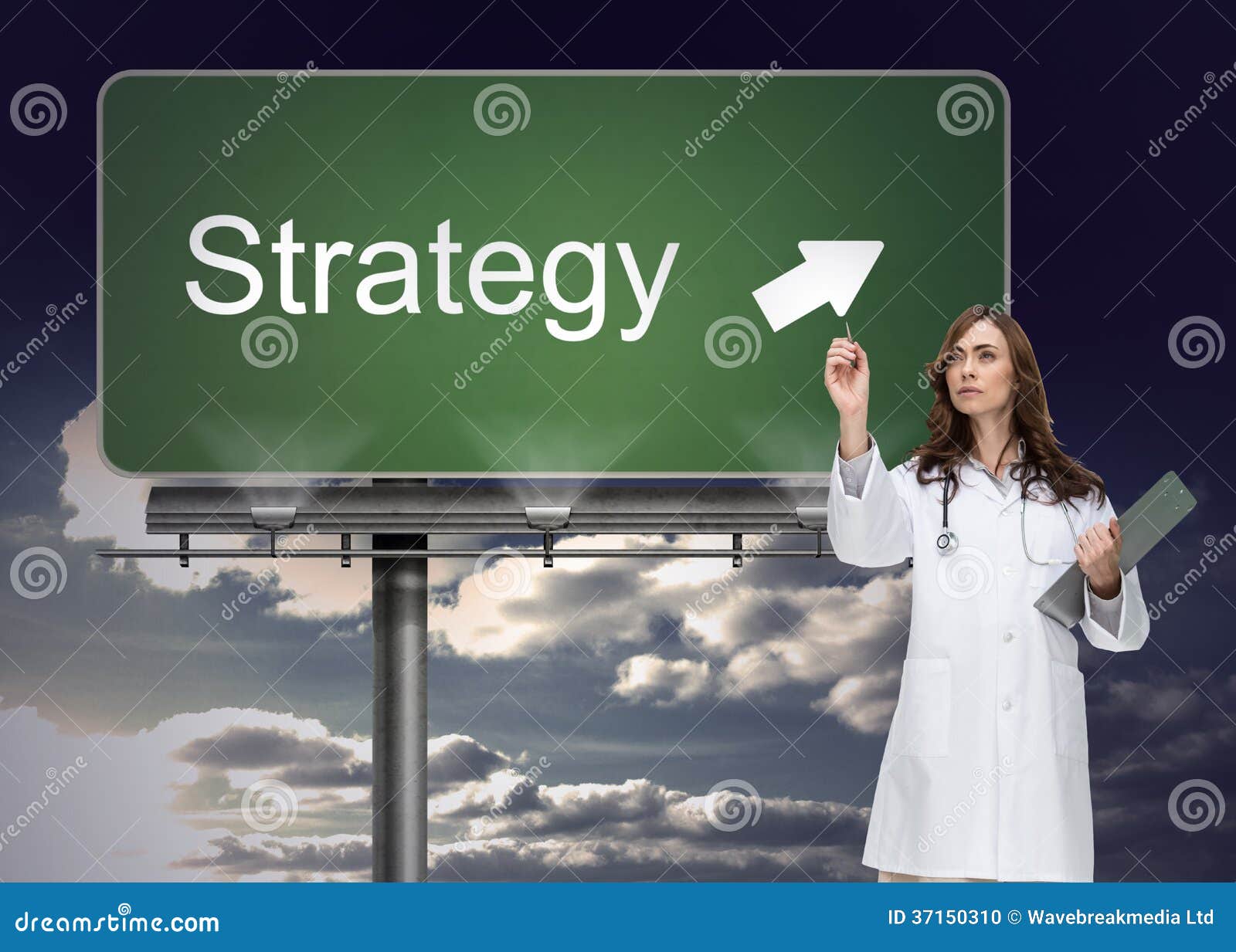 Stern doctor pointing stock photo. Image of sign, women - 37150310