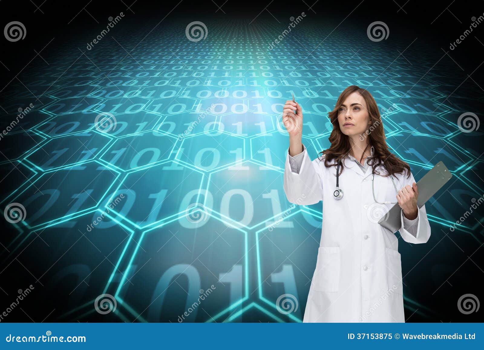 Stern doctor pointing stock image. Image of design, technology - 37153875