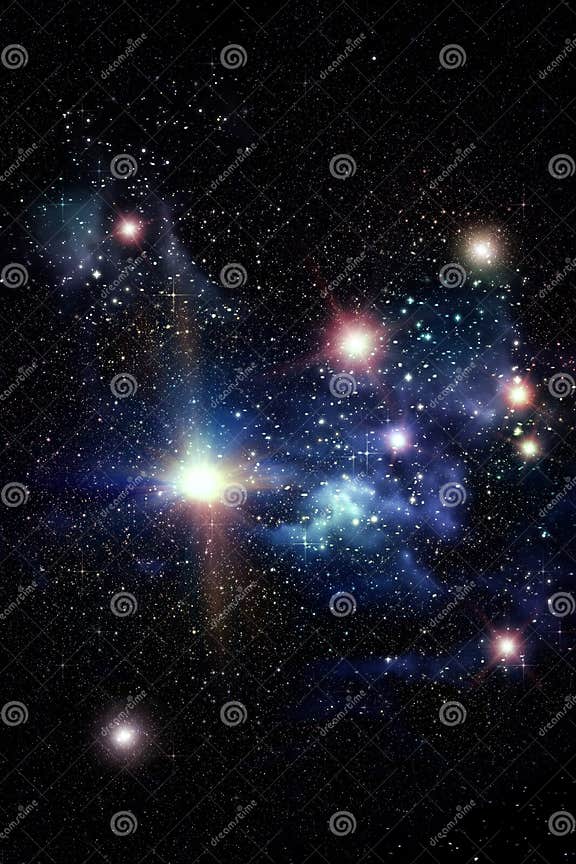 Stern-Feld-Hintergrund stock abbildung. Illustration von konstellation ...