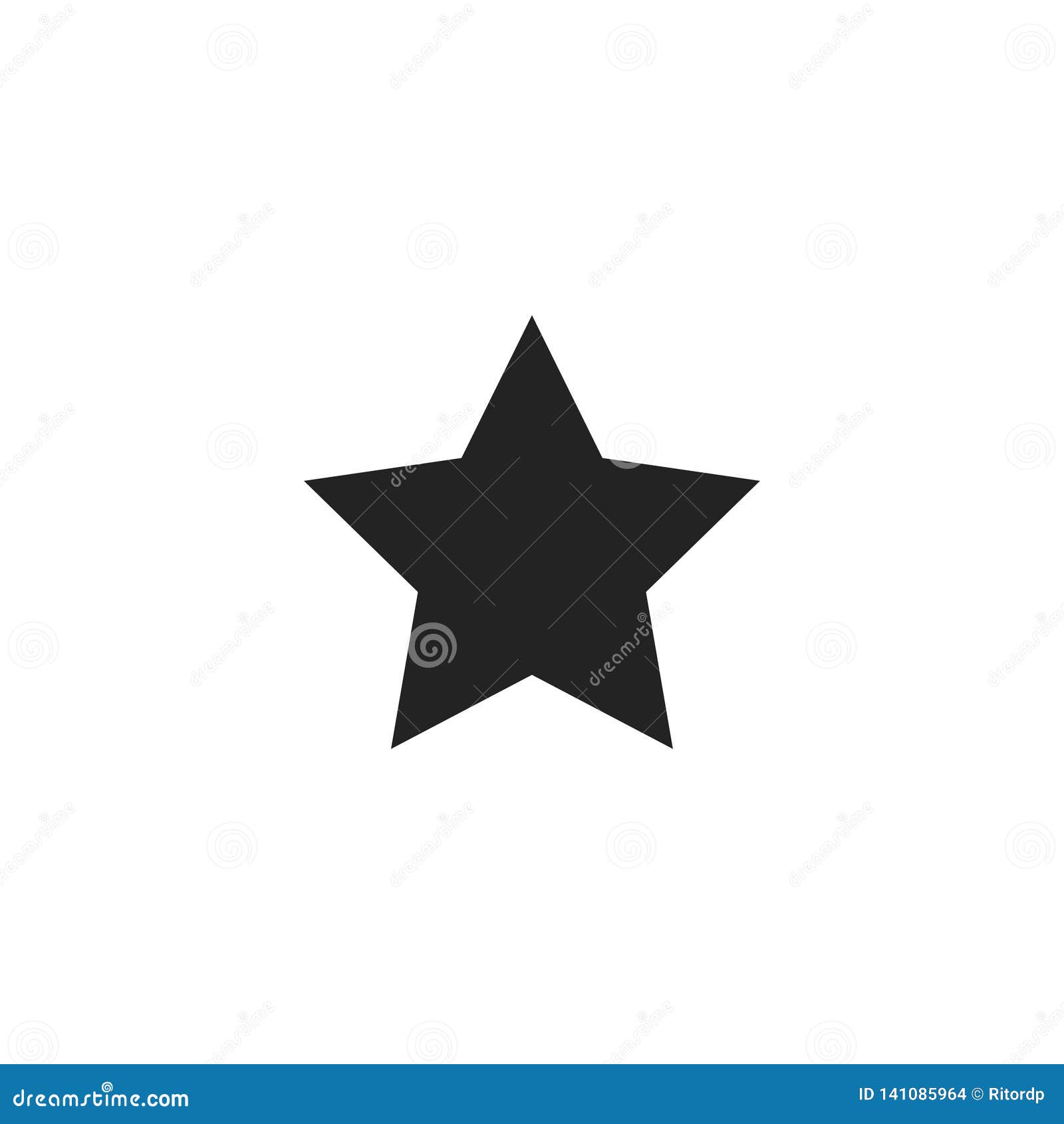 Stern Glyph-Vektor-Ikone, Symbol Oder Logo Vektor Abbildung ...