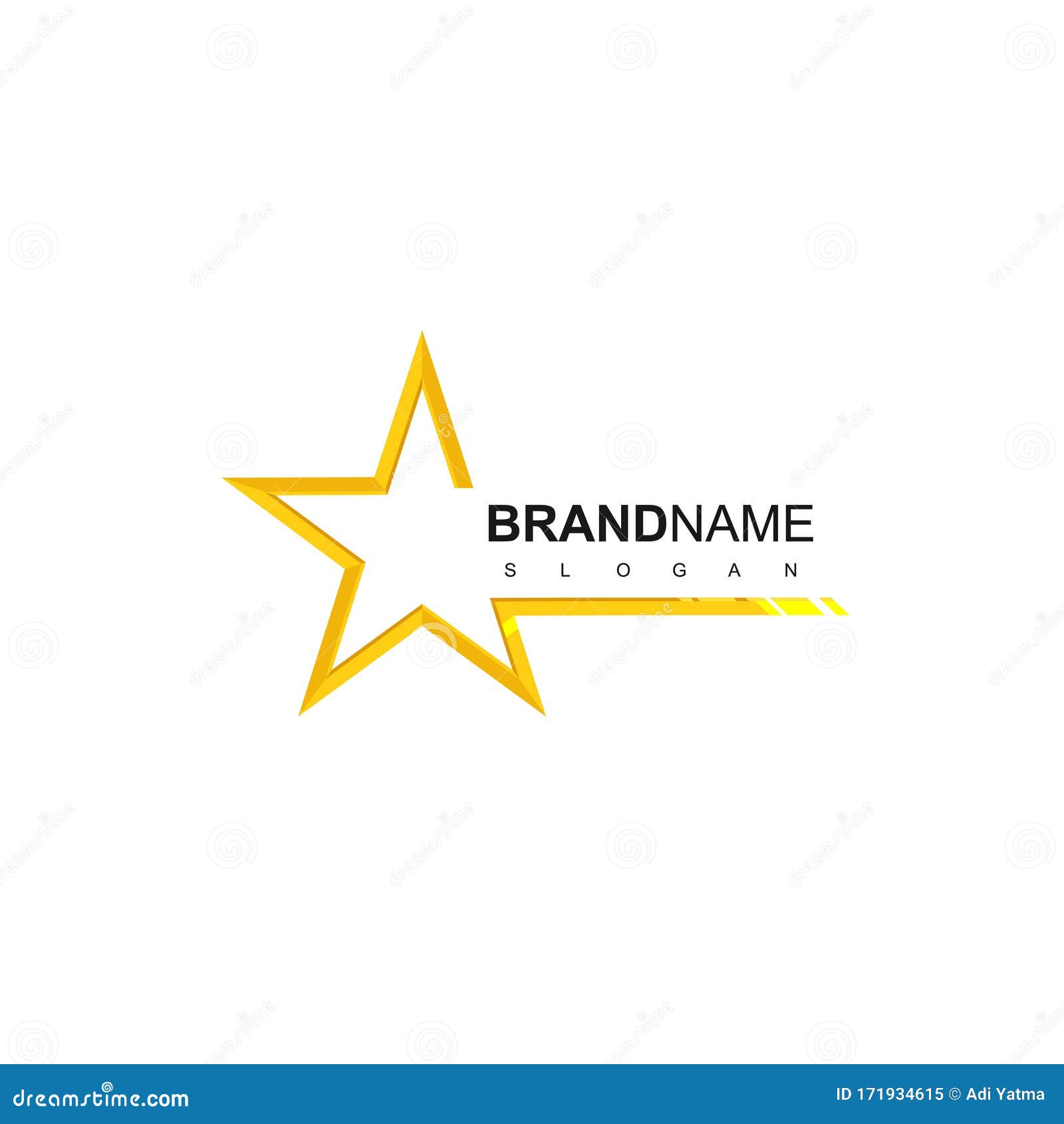 Stern-Logo Design Isolated on White-Hintergrund Vektor Abbildung ...