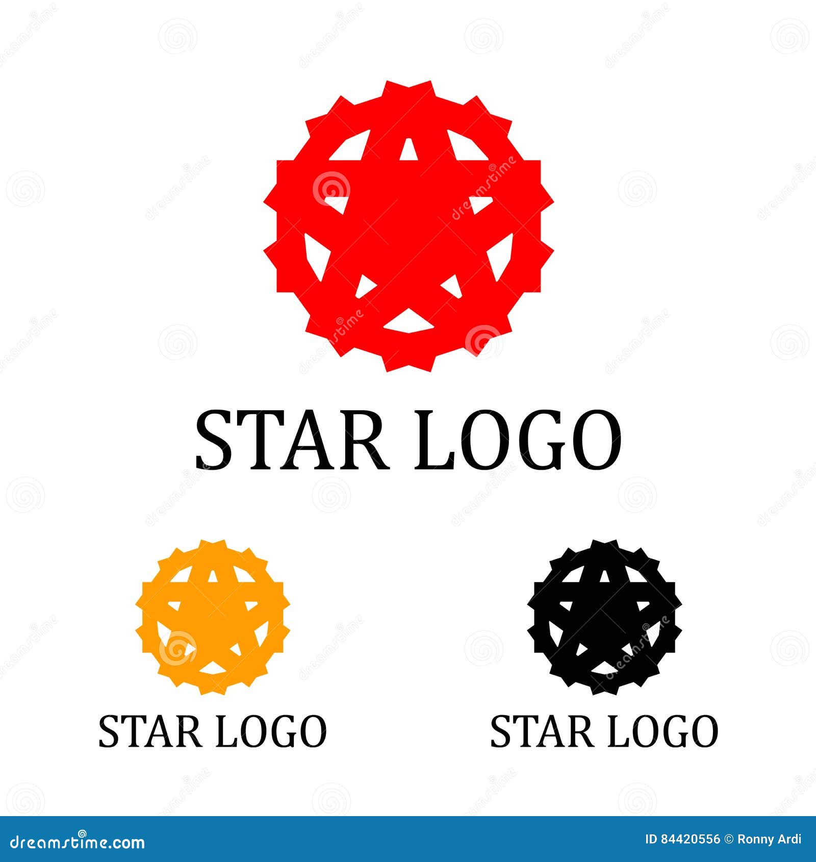 Stern Logo Template vektor abbildung. Illustration von zeichen - 84420556