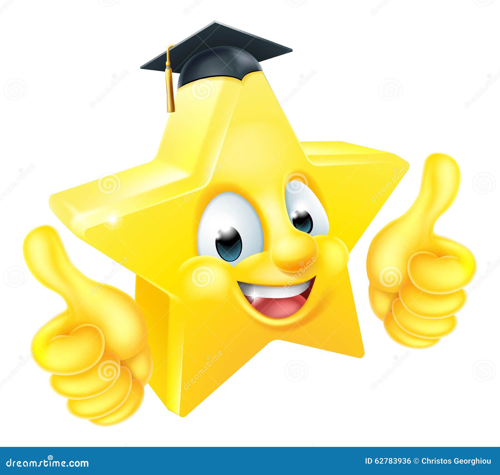 Stern-Staffelung Emoji-Emoticon-Maskottchen Vektor Abbildung ...