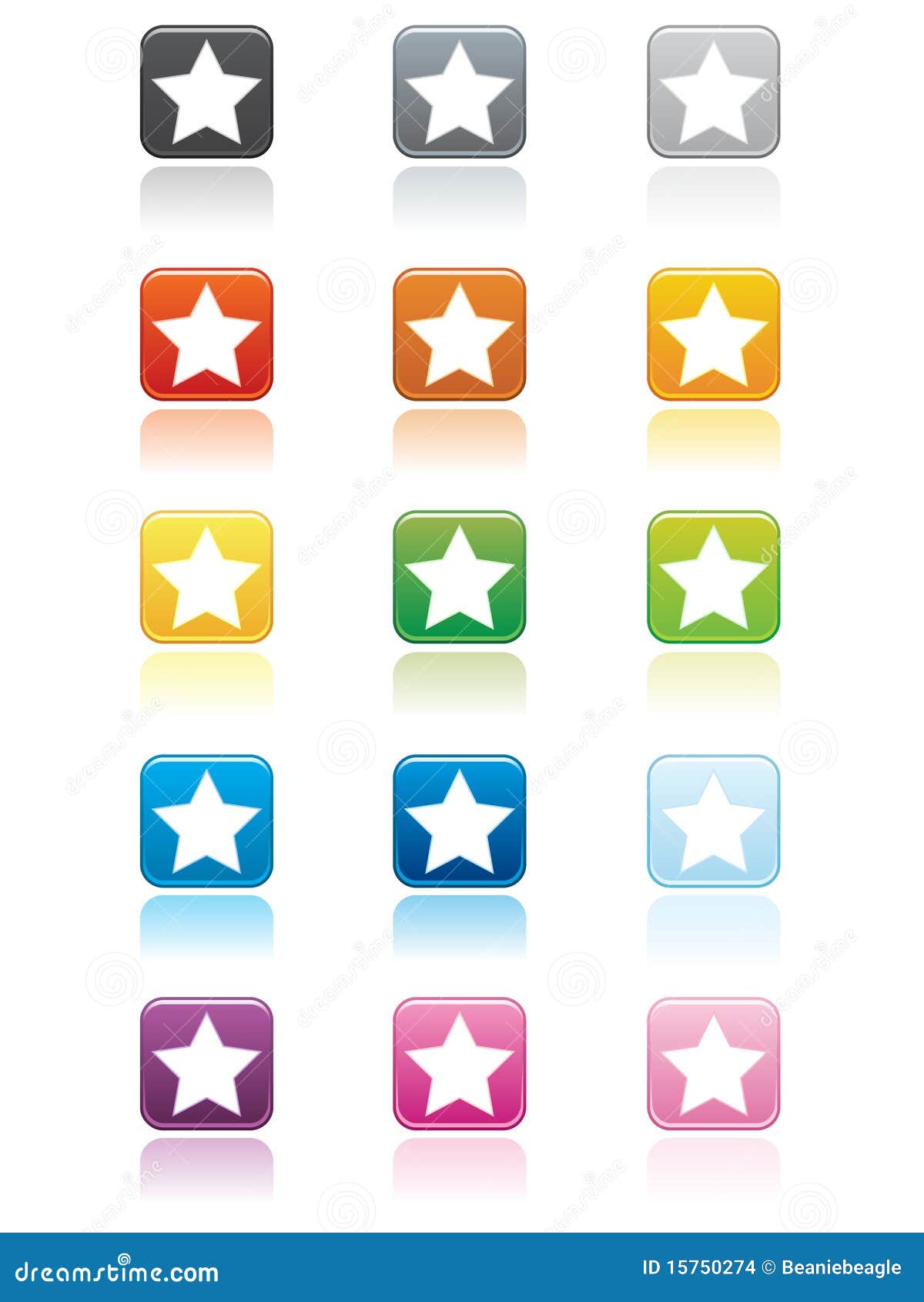Stern-Tasten vektor abbildung. Illustration von glanz - 15750274