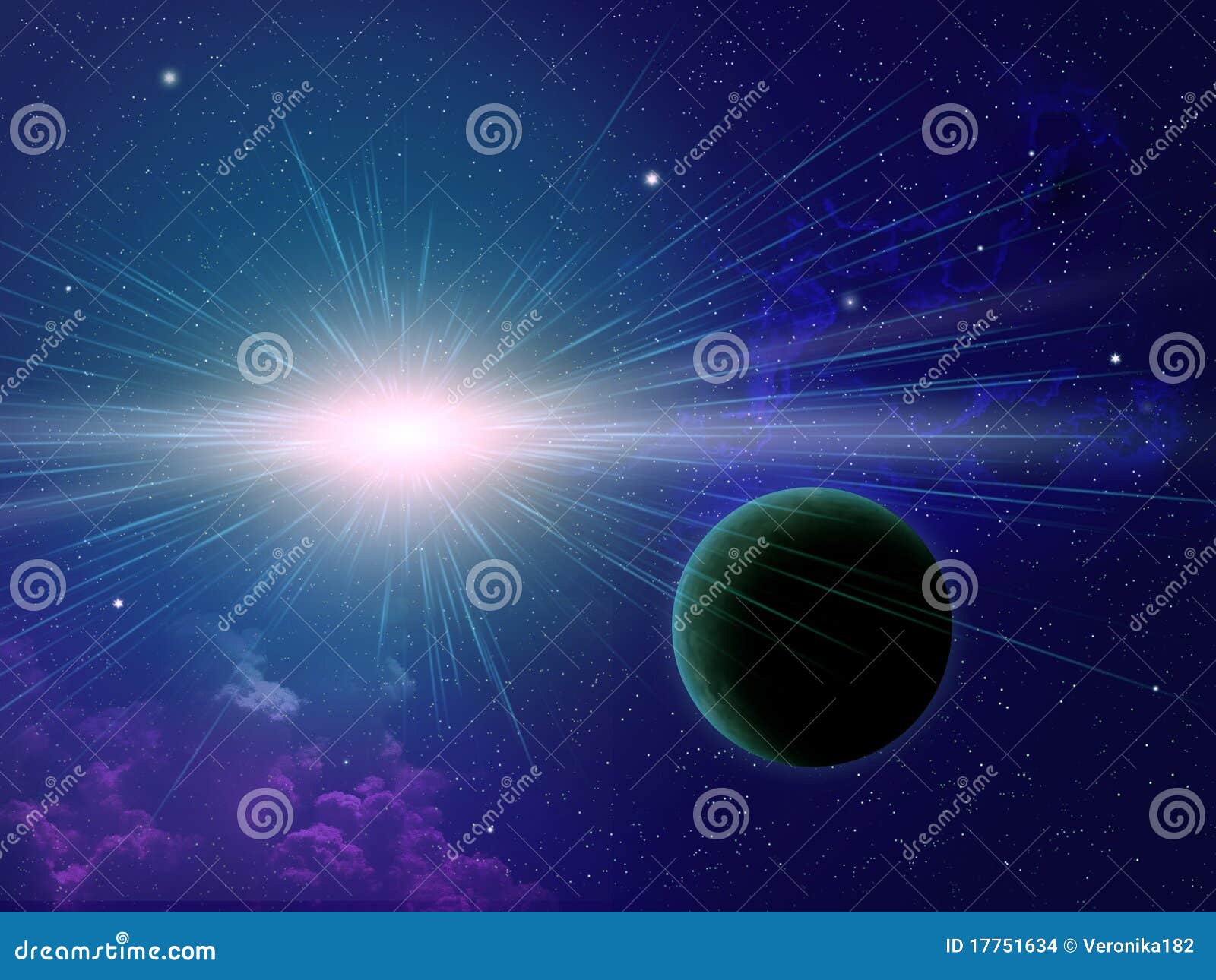 Stern und Planet stockfoto. Bild von dunst, leuchte, majestätisch ...