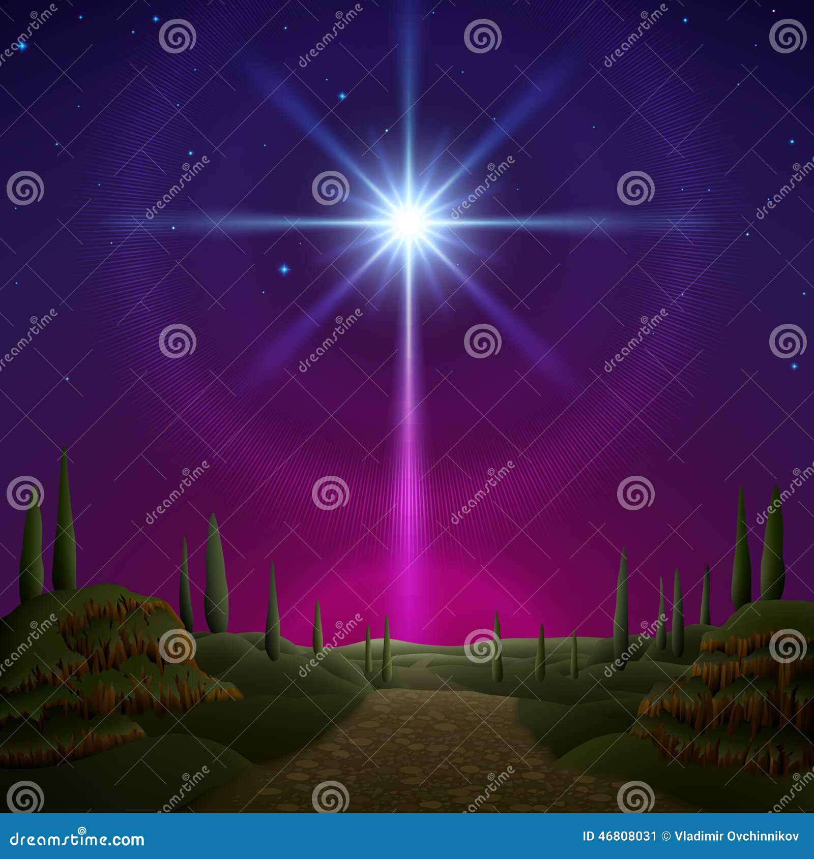 Stern von Bethlehem vektor abbildung. Illustration von stern - 46808031