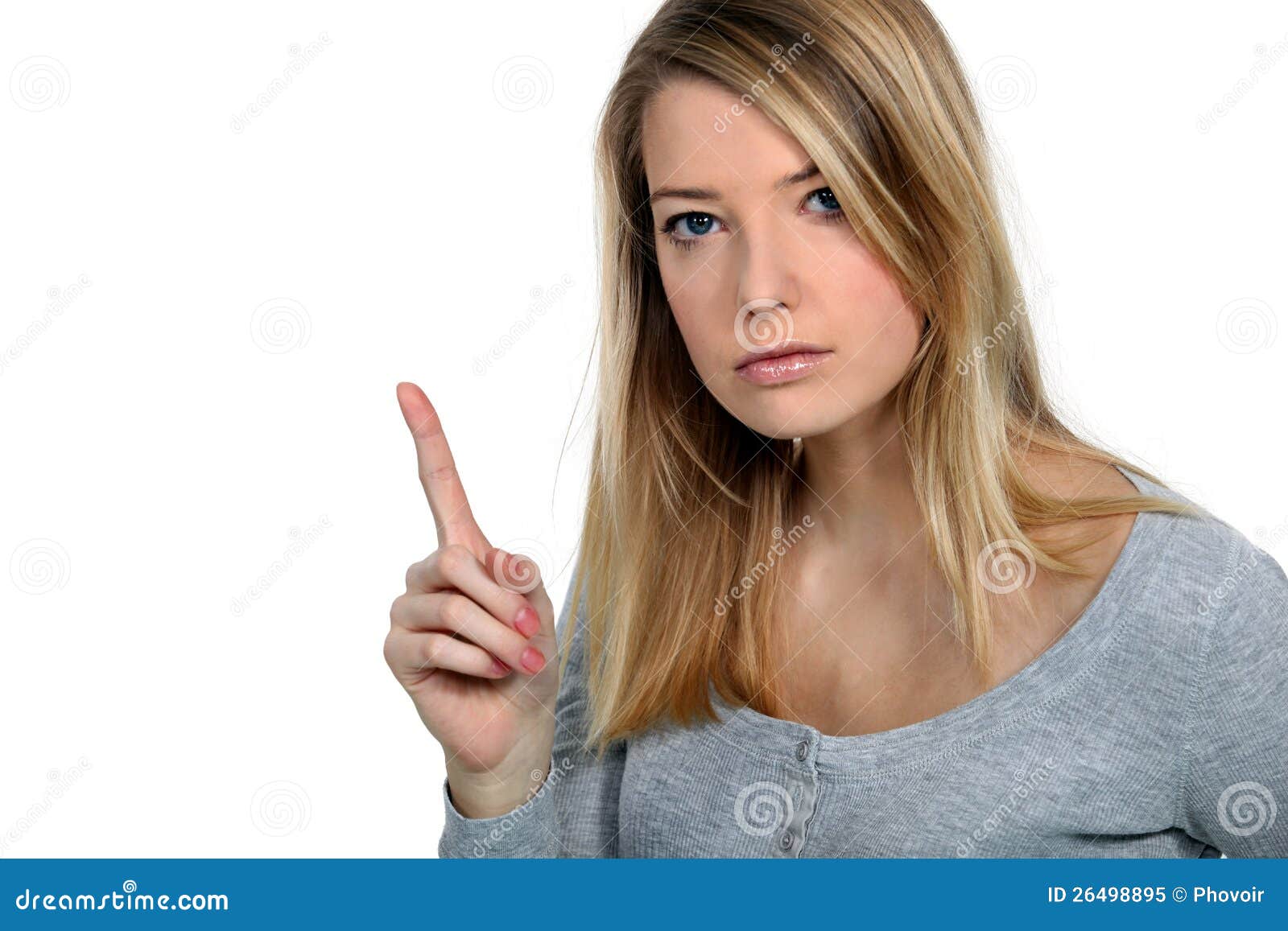 Stern Woman Wagging Her Finger Stock Image - Image of point, caucasian ...