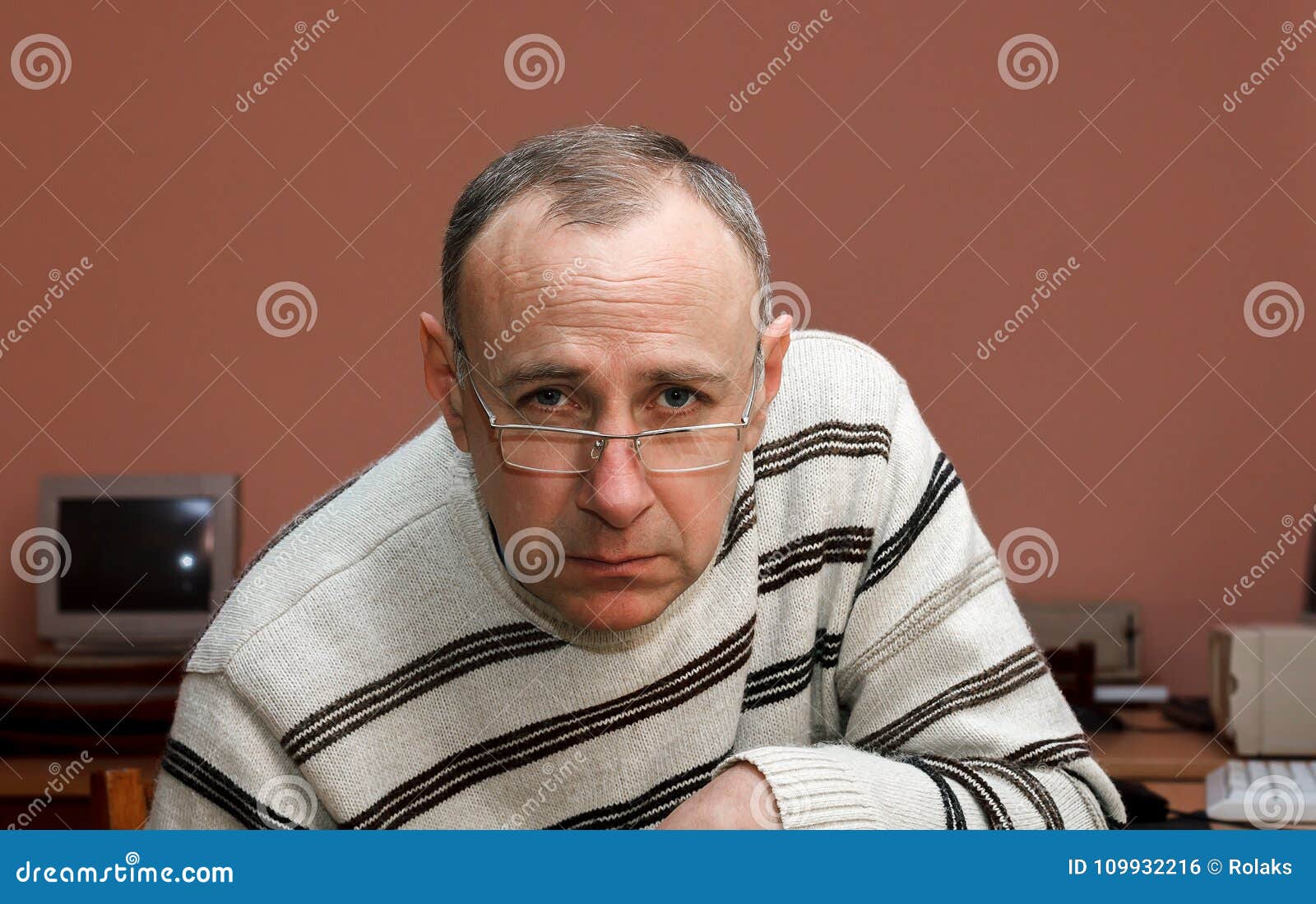 The incredulous man stock photo. Image of portrait, face - 109932216